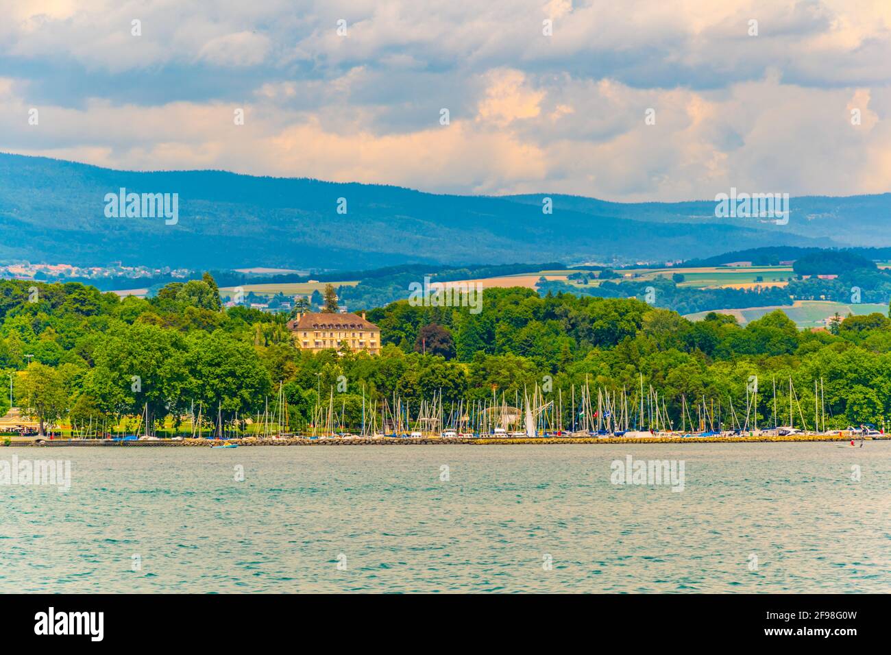 Geneva lake also called as Lac Leman in Switzerland Stock Photo - Alamy