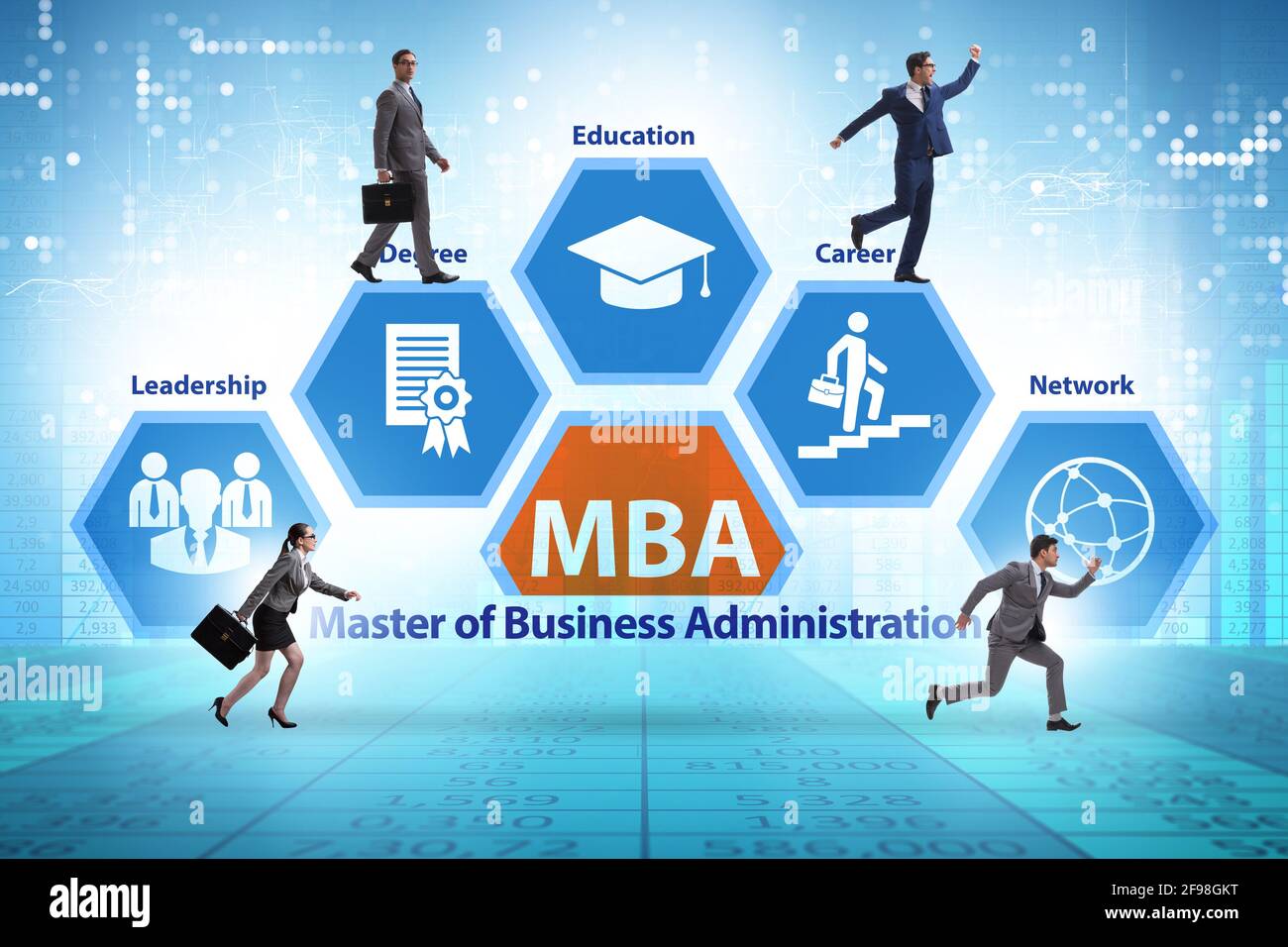 Master of the business administration MBA concept Stock Photo - Alamy