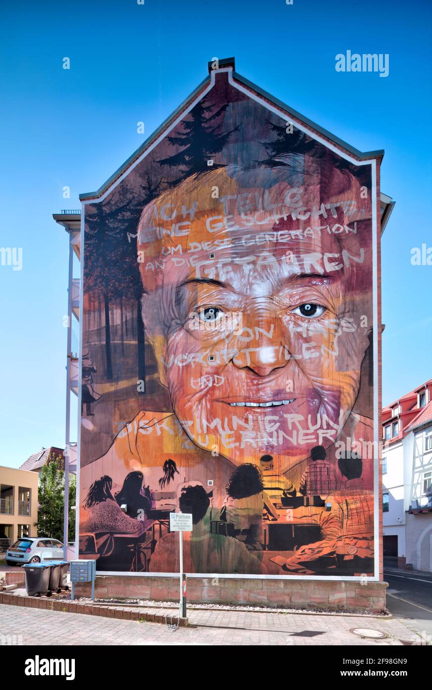 Street Art, mural, acute, house wall, painting, house facade ...