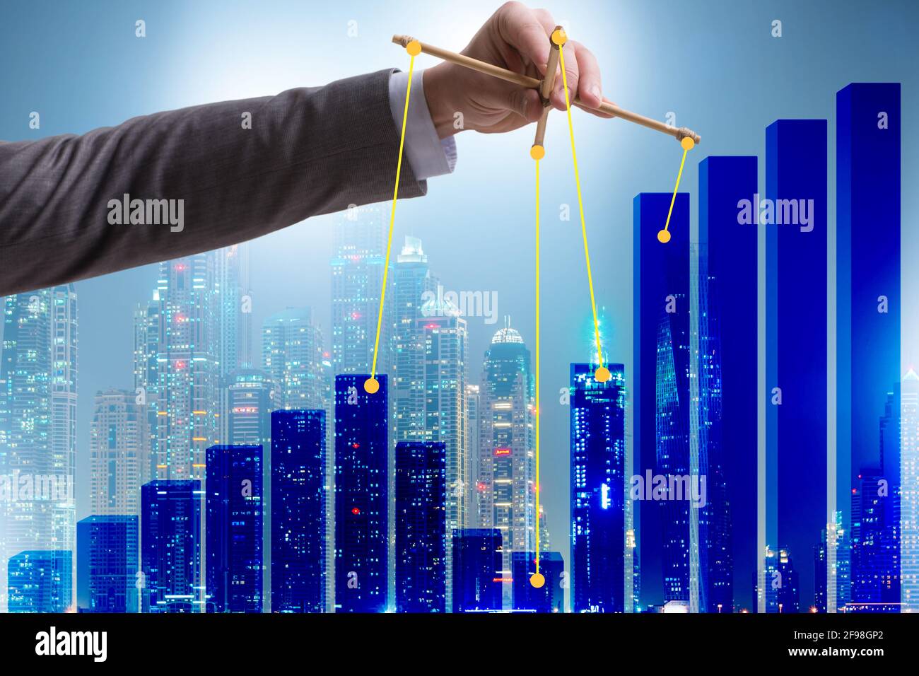Concept of supporting economic growth in the economy Stock Photo - Alamy