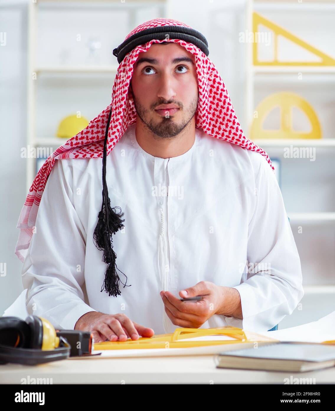 The arab engineer working on new project Stock Photo - Alamy