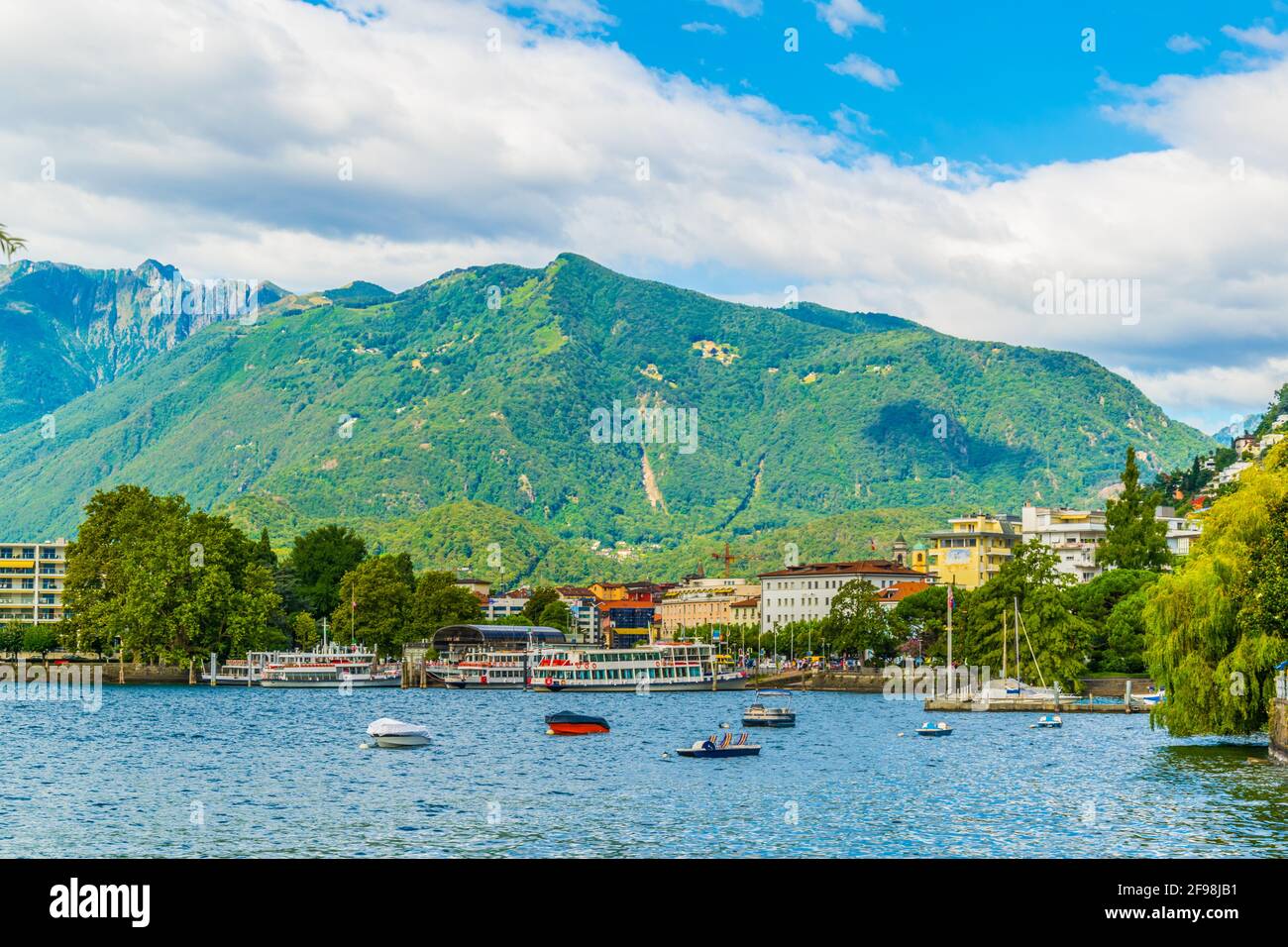 Lakeside view of Locarno, Switzerland Stock Photo - Alamy