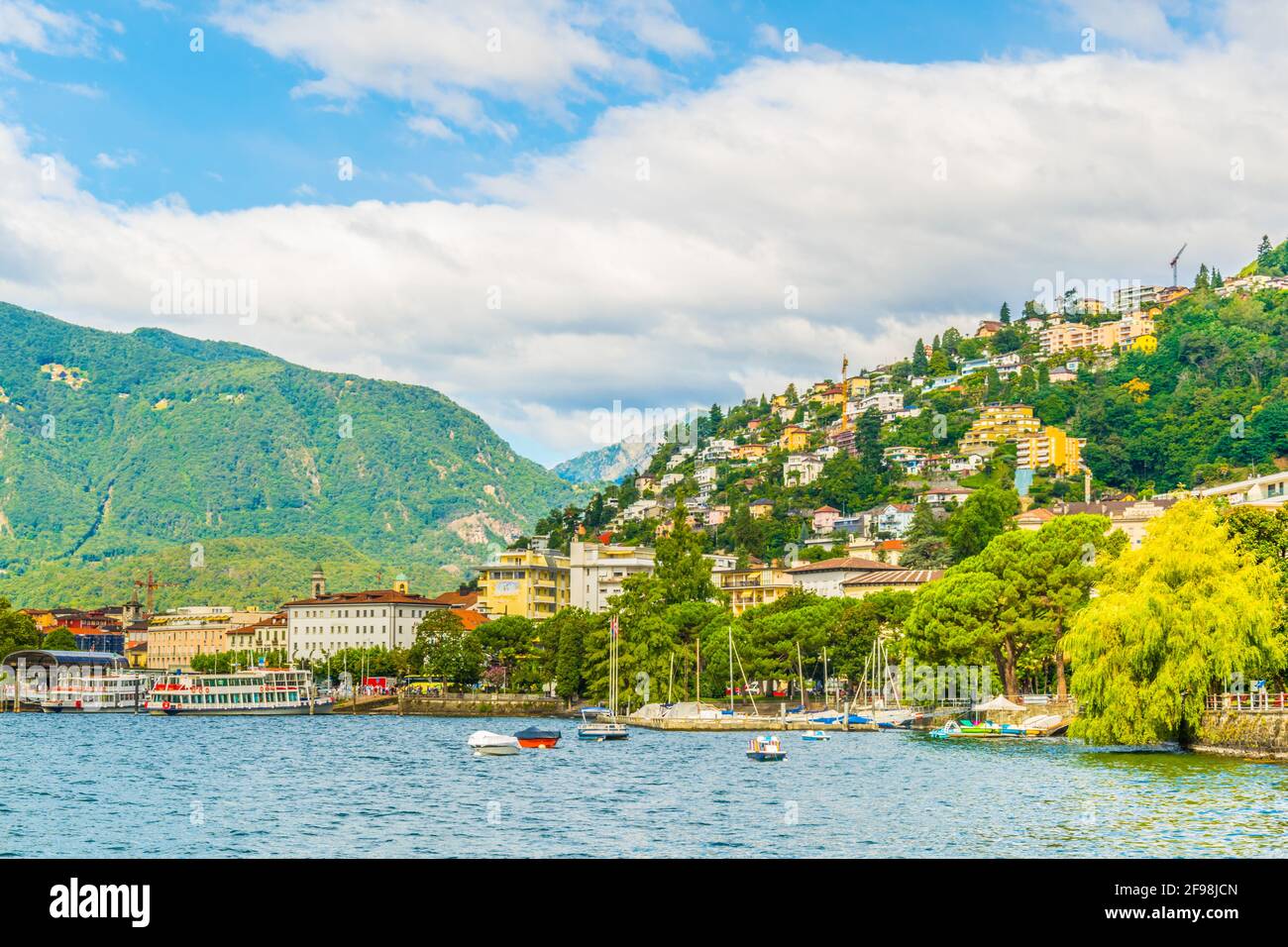 Lakeside view of Locarno, Switzerland Stock Photo - Alamy