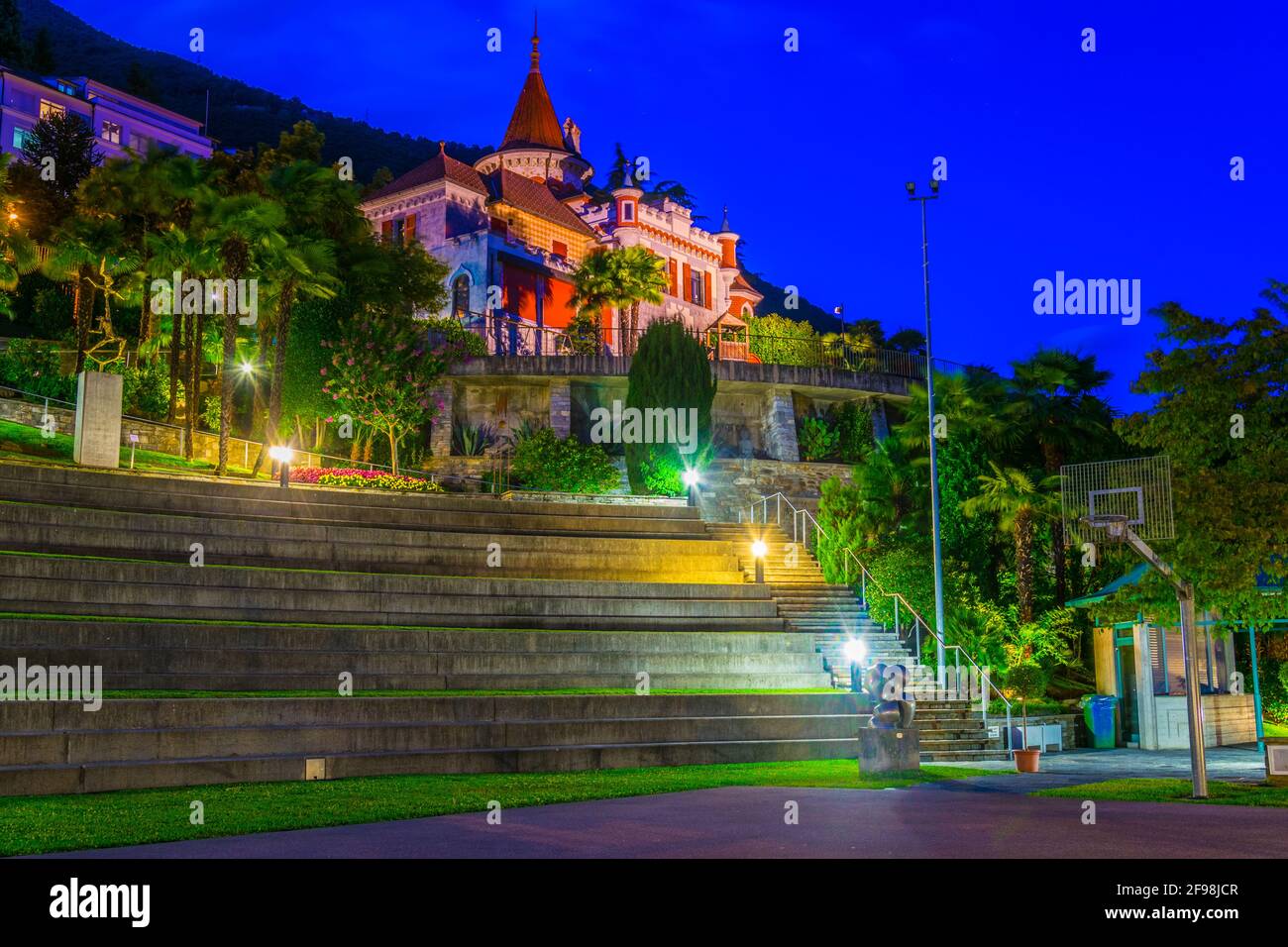 hillside park in Locarno, Switzerland Stock Photo - Alamy