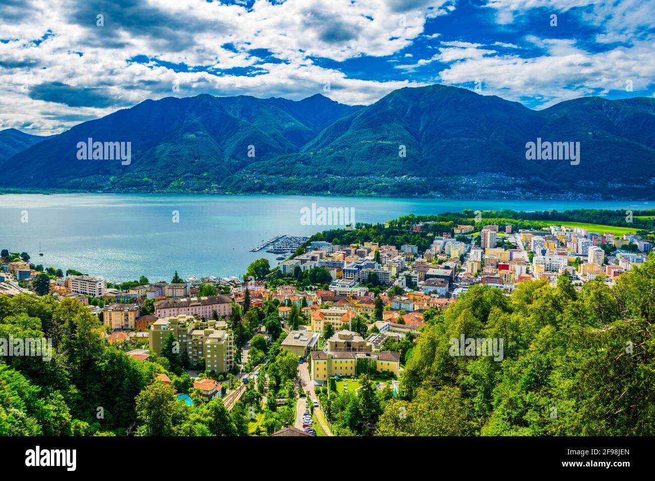 aerial view of Locarno, Switzerland Stock Photo - Alamy
