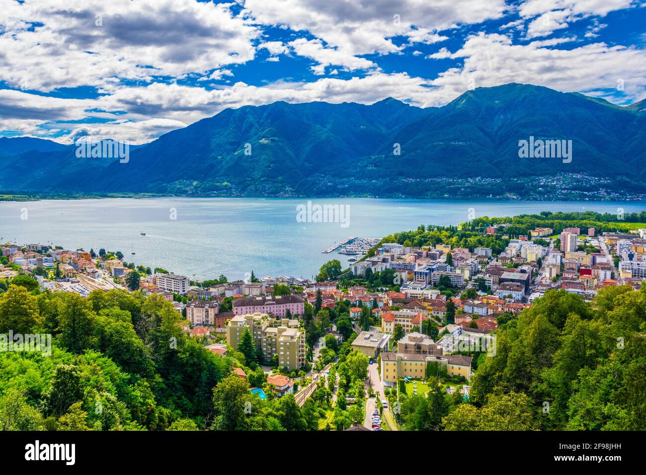 aerial view of Locarno, Switzerland Stock Photo - Alamy
