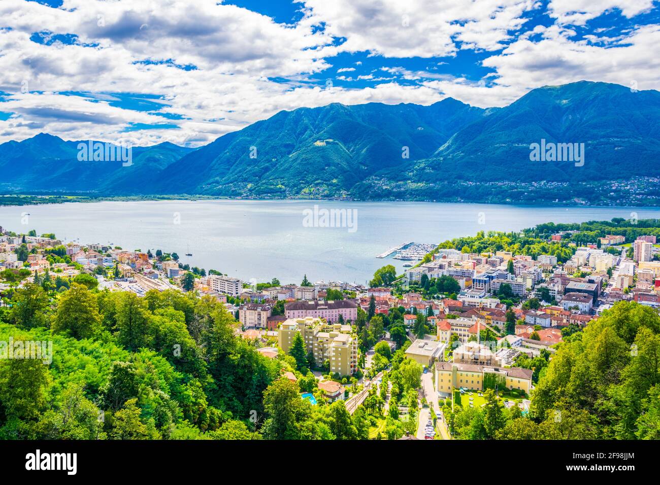 aerial view of Locarno, Switzerland Stock Photo - Alamy