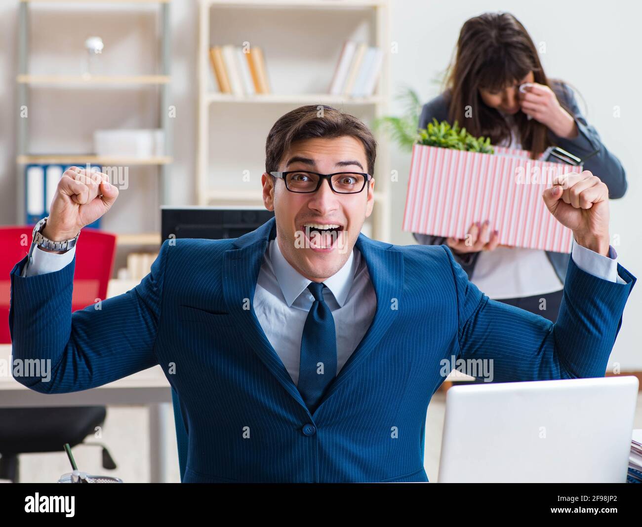 The person being fired from his work Stock Photo - Alamy