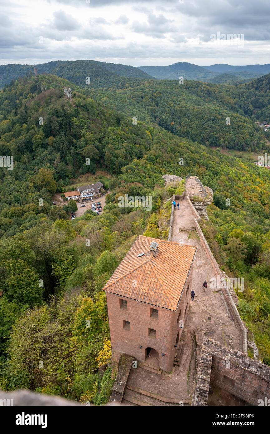 Trifels castle view from the castle tower hi-res stock photography and ...