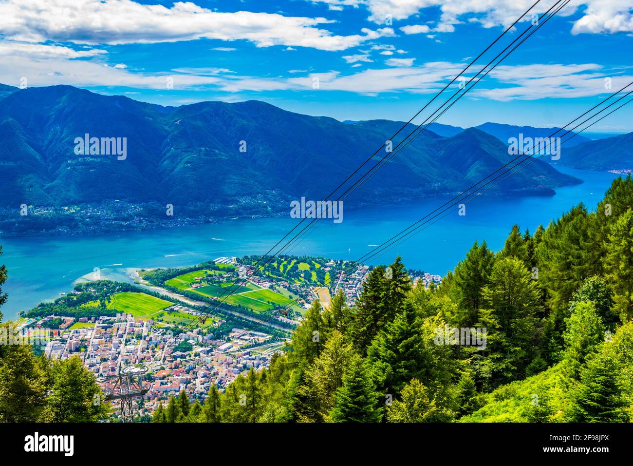 Aerial view of Locarno and Lago Maggiore in Switzerland Stock Photo - Alamy