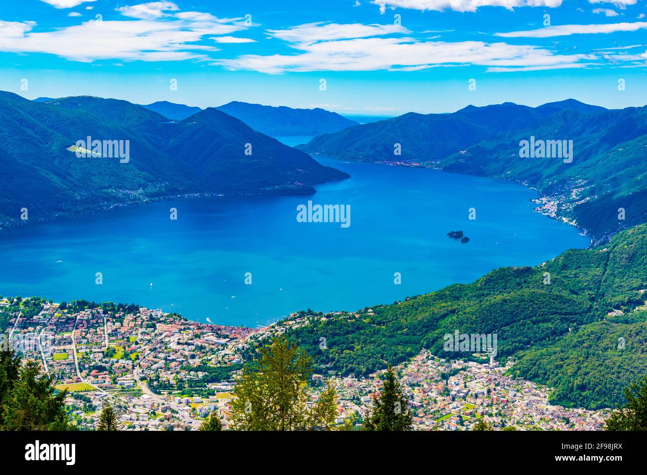 Aerial view of Locarno and Lago Maggiore in Switzerland Stock Photo - Alamy