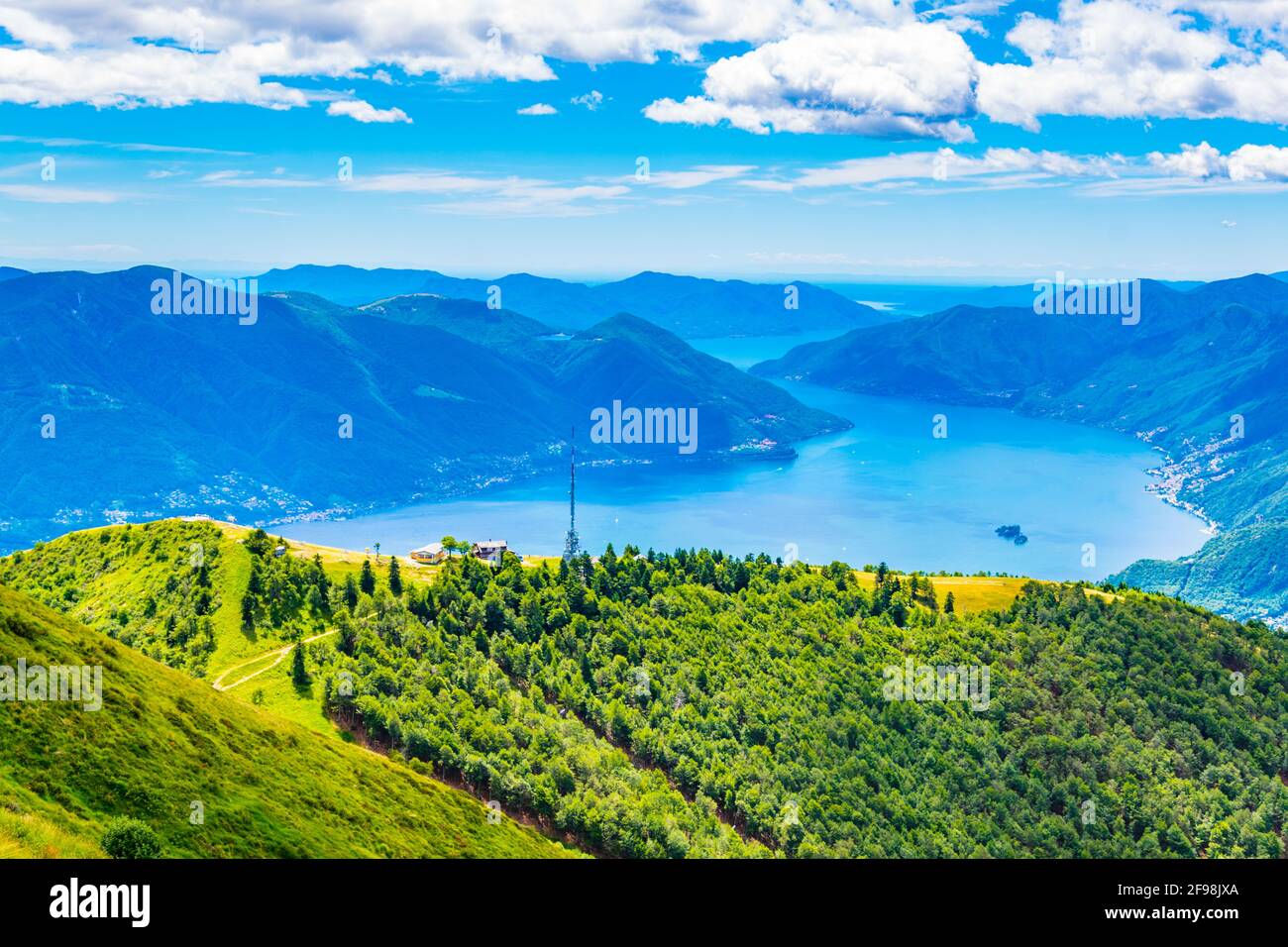 Aerial view of Locarno and Lago Maggiore in Switzerland Stock Photo - Alamy
