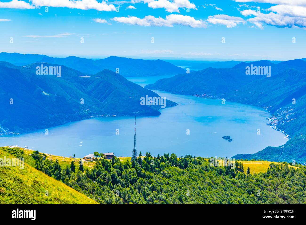 Aerial view of Locarno and Lago Maggiore in Switzerland Stock Photo - Alamy