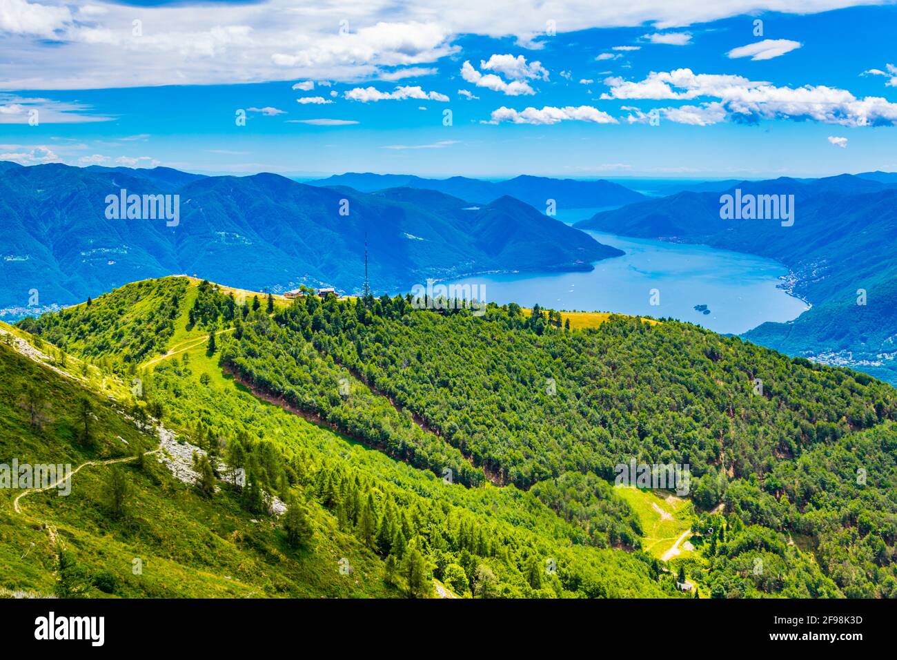 Aerial view of Locarno and Lago Maggiore in Switzerland Stock Photo - Alamy