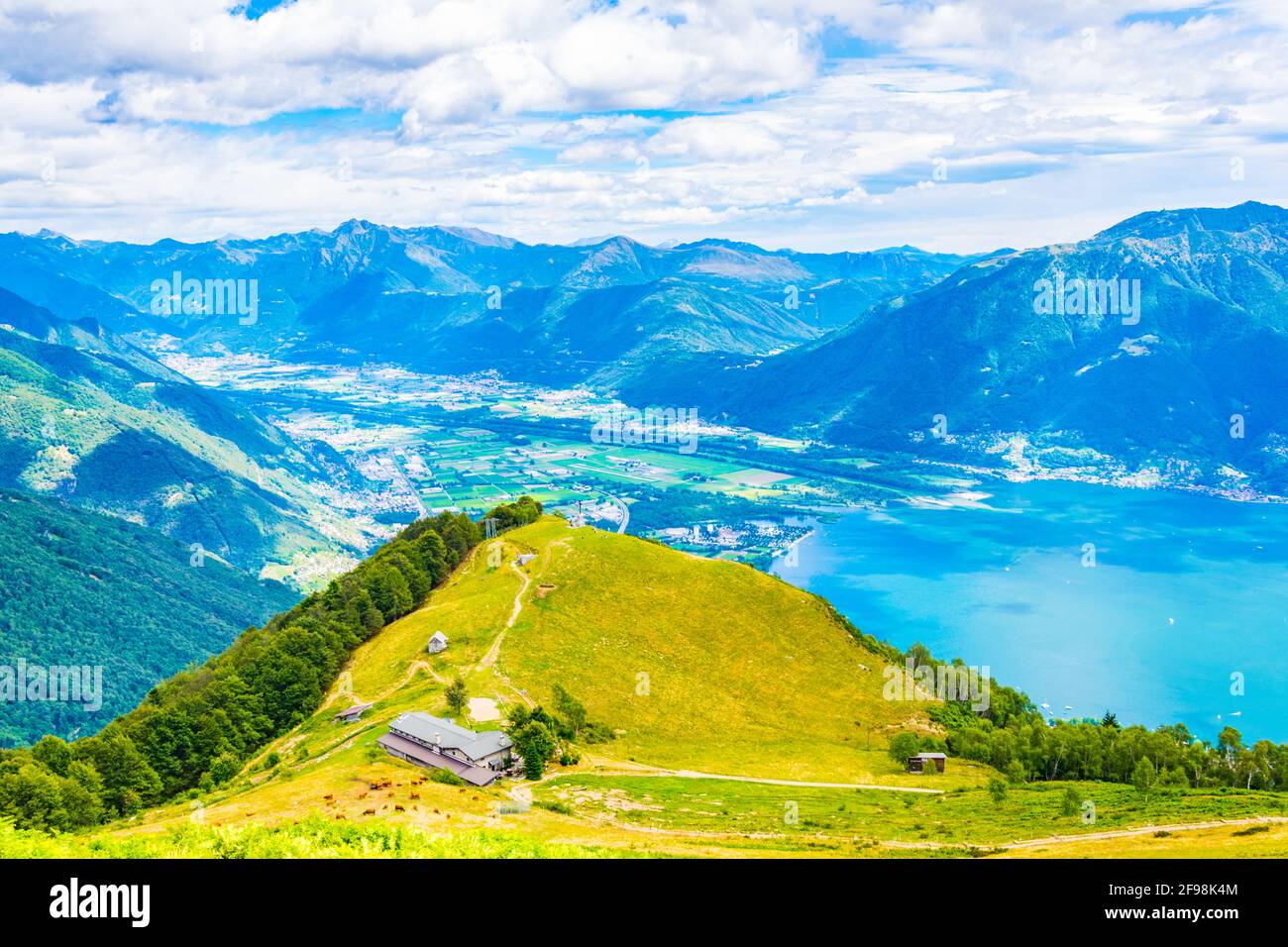 Aerial view of Locarno and Lago Maggiore in Switzerland Stock Photo - Alamy