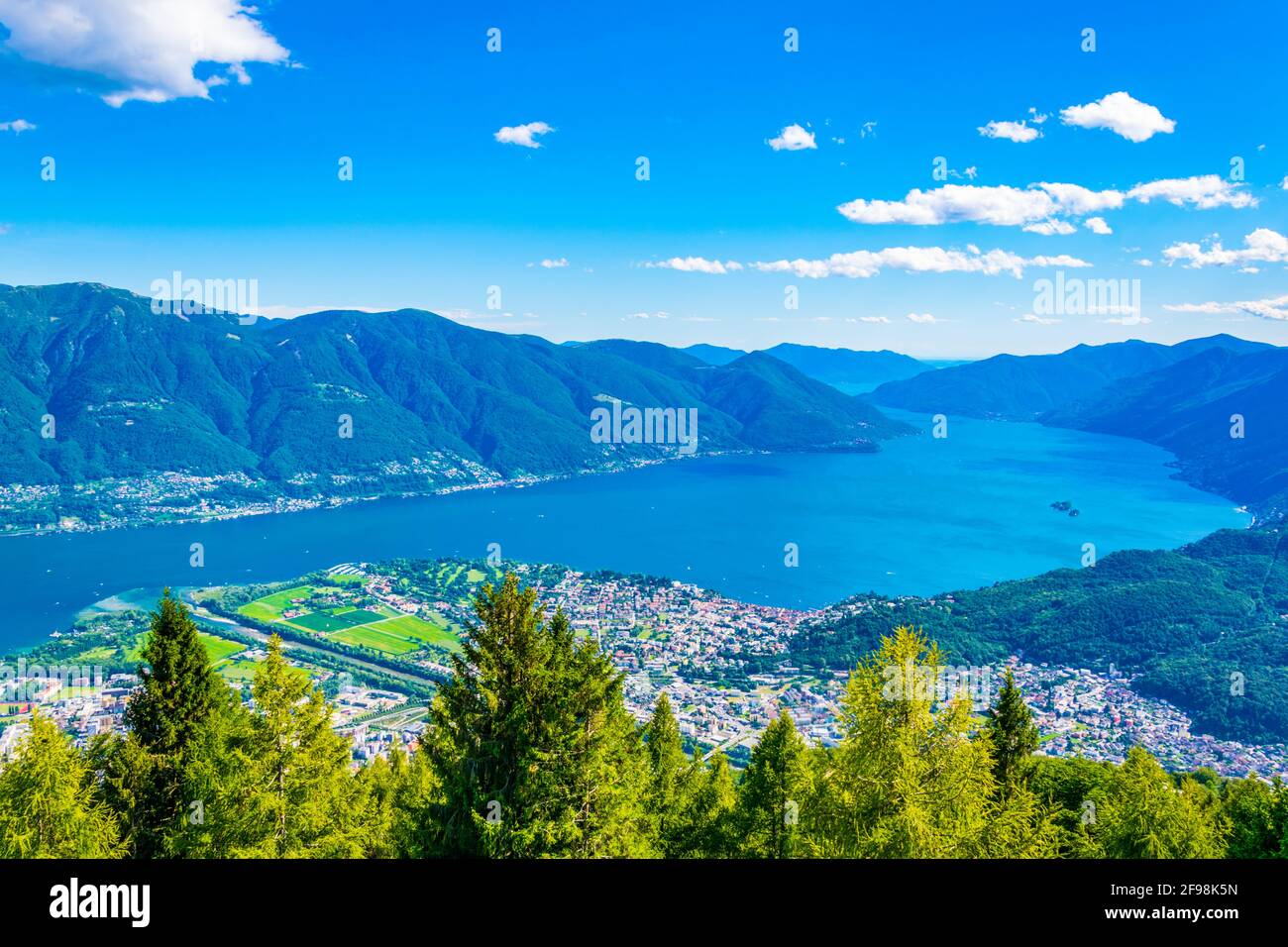 Aerial view of Locarno and Lago Maggiore in Switzerland Stock Photo - Alamy