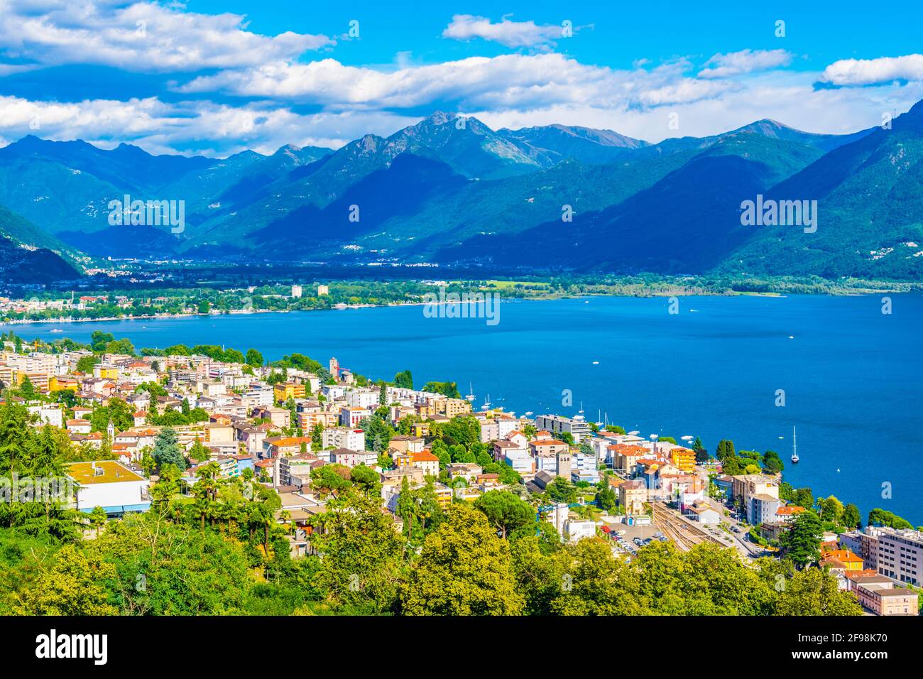 aerial view of Locarno, Switzerland Stock Photo - Alamy