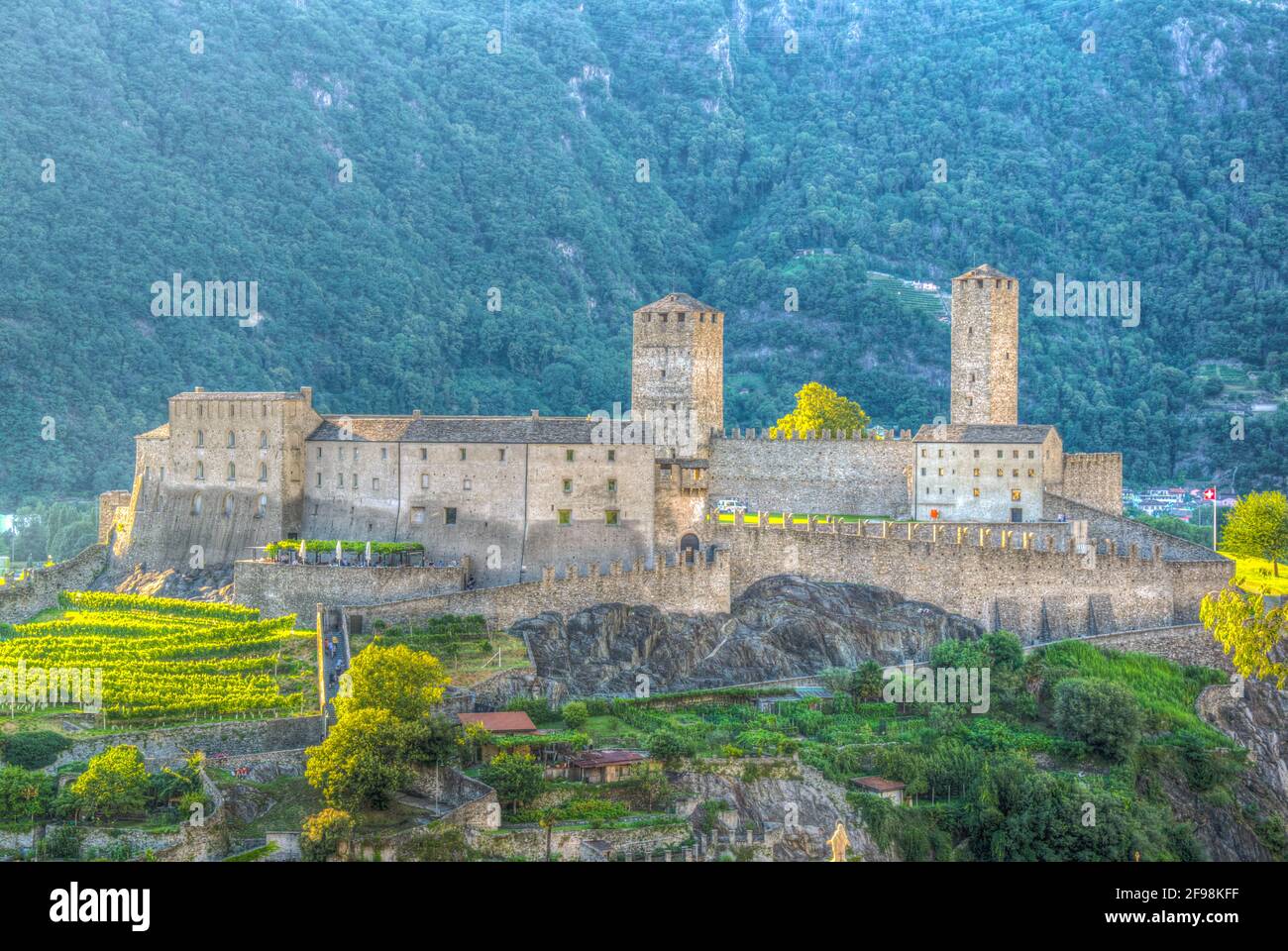 Castelgrande castle in Bellinzona, Switzerland Stock Photo - Alamy