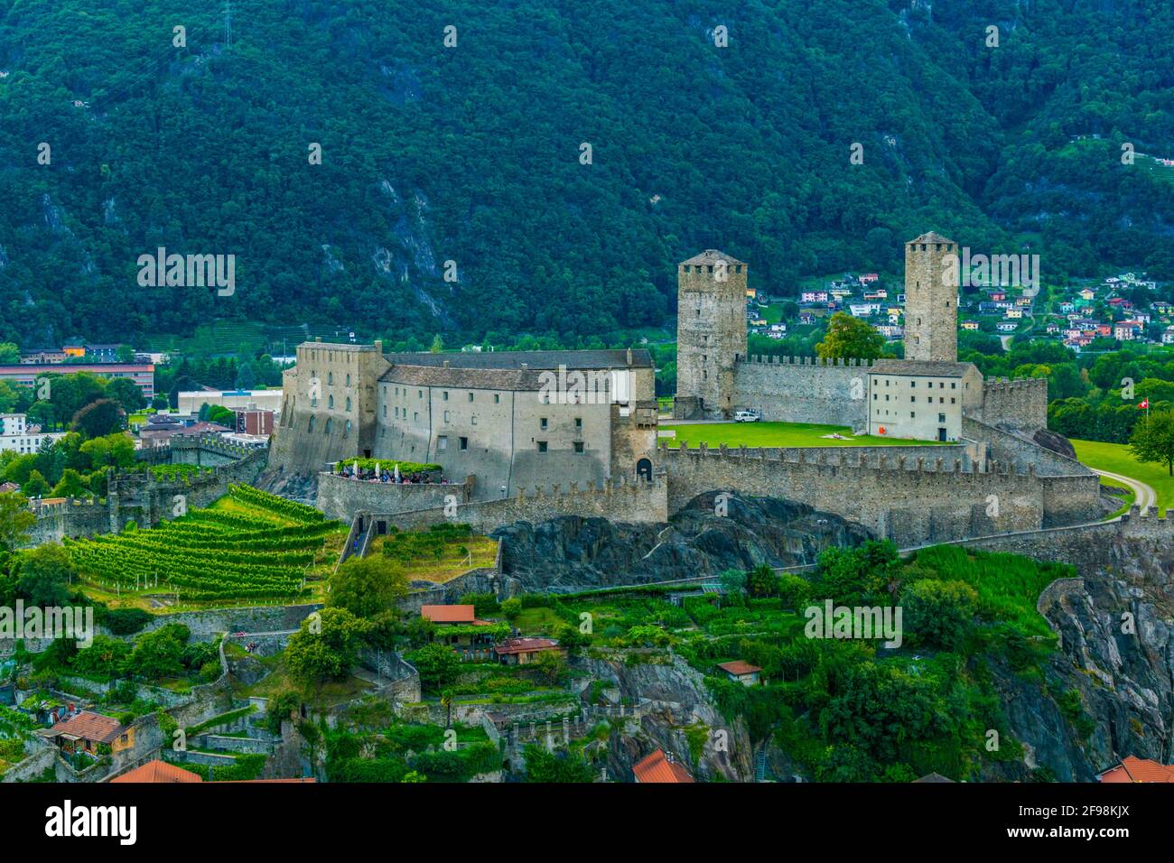 Castelgrande castle in Bellinzona, Switzerland Stock Photo - Alamy