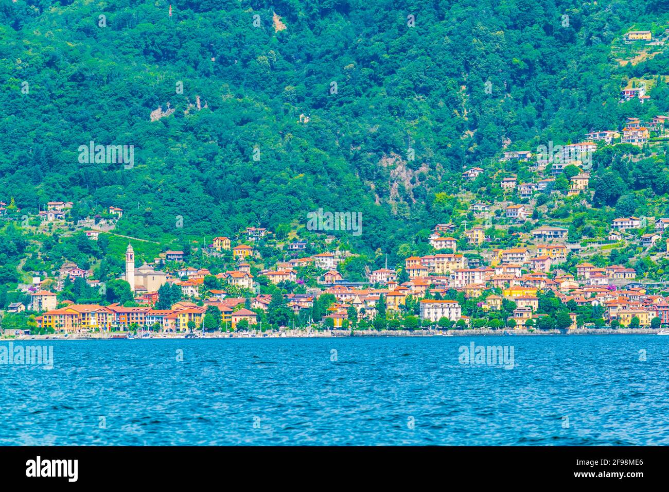 Lakeside view of Cannero Riviera, Oggiogno and Trarego, Italy Stock ...