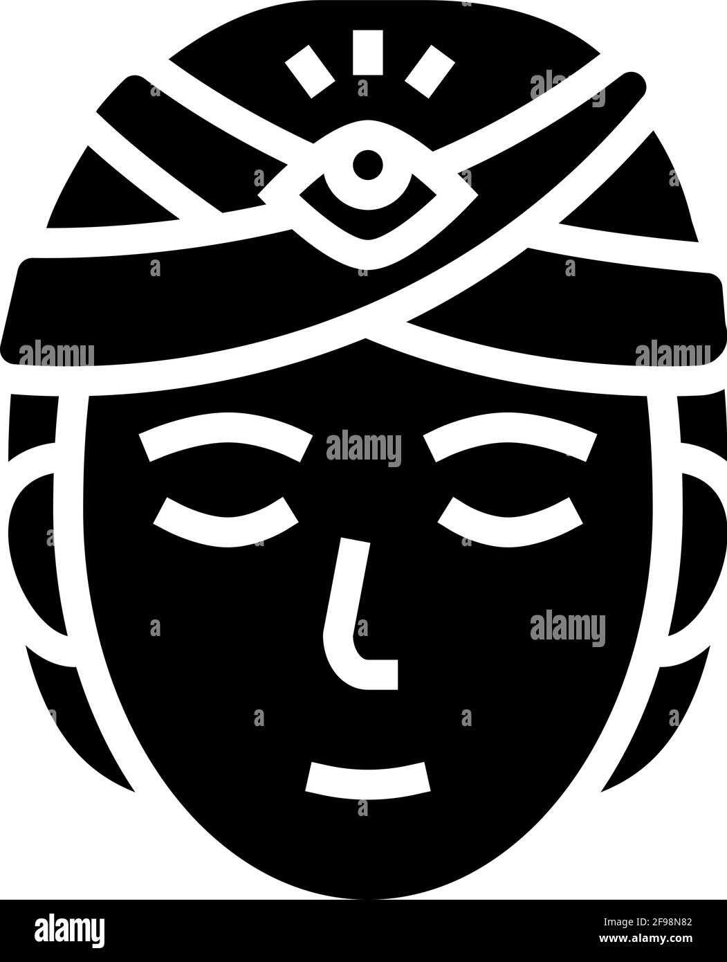 divination astrological glyph icon vector illustration Stock Vector ...