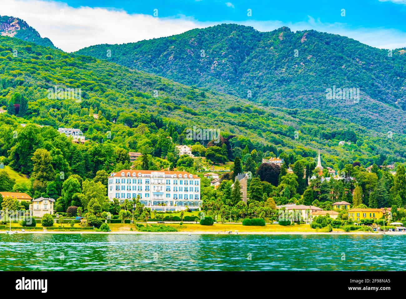 Cityscape of Baveno, Italy Stock Photo - Alamy