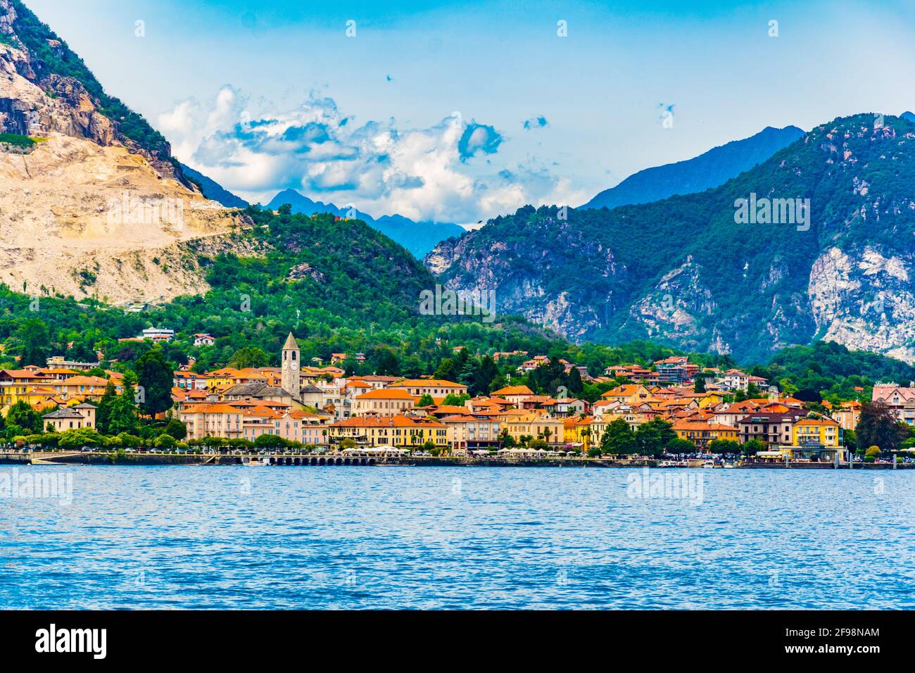 Cityscape of Baveno, Italy Stock Photo - Alamy