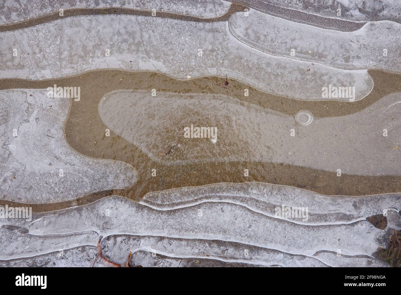 Ice, surface, winter, formation Stock Photo - Alamy