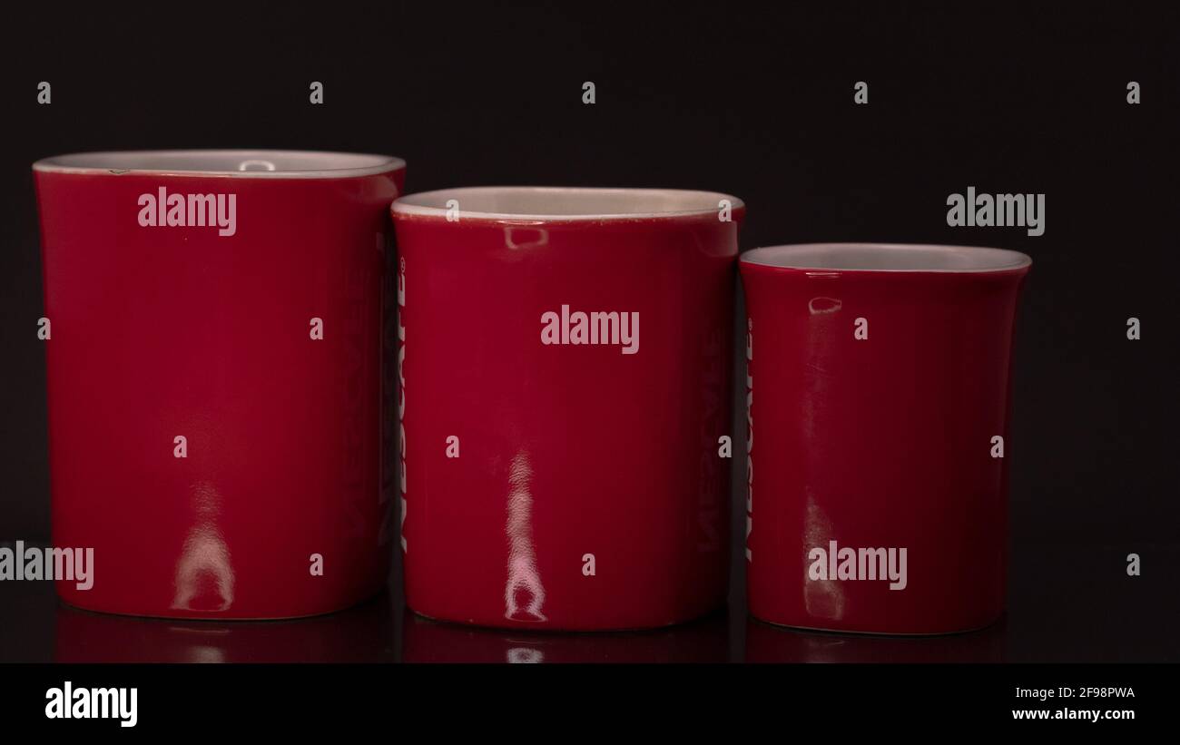Three cups black tea isolated hi-res stock photography and images - Alamy