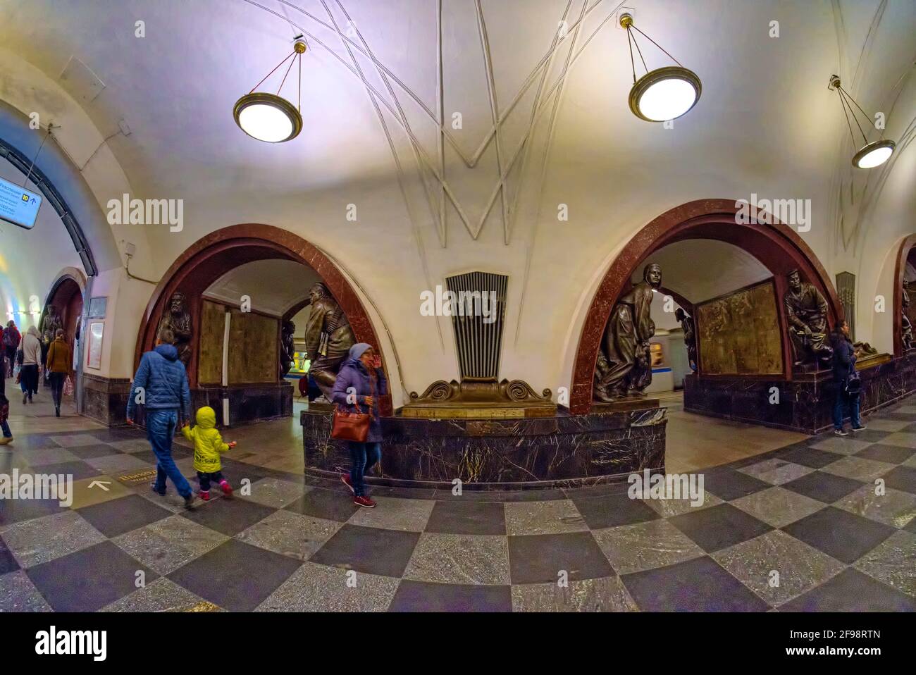 Easily one of the most impresive, it is lined with life-size bronze ...