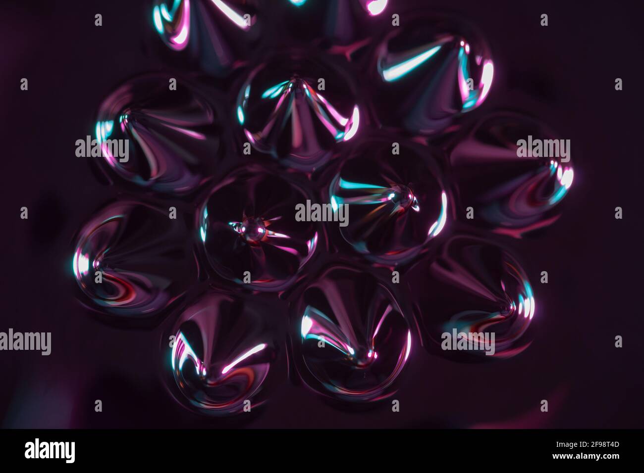abstract background with lights made with Ferofluid Stock Photo - Alamy