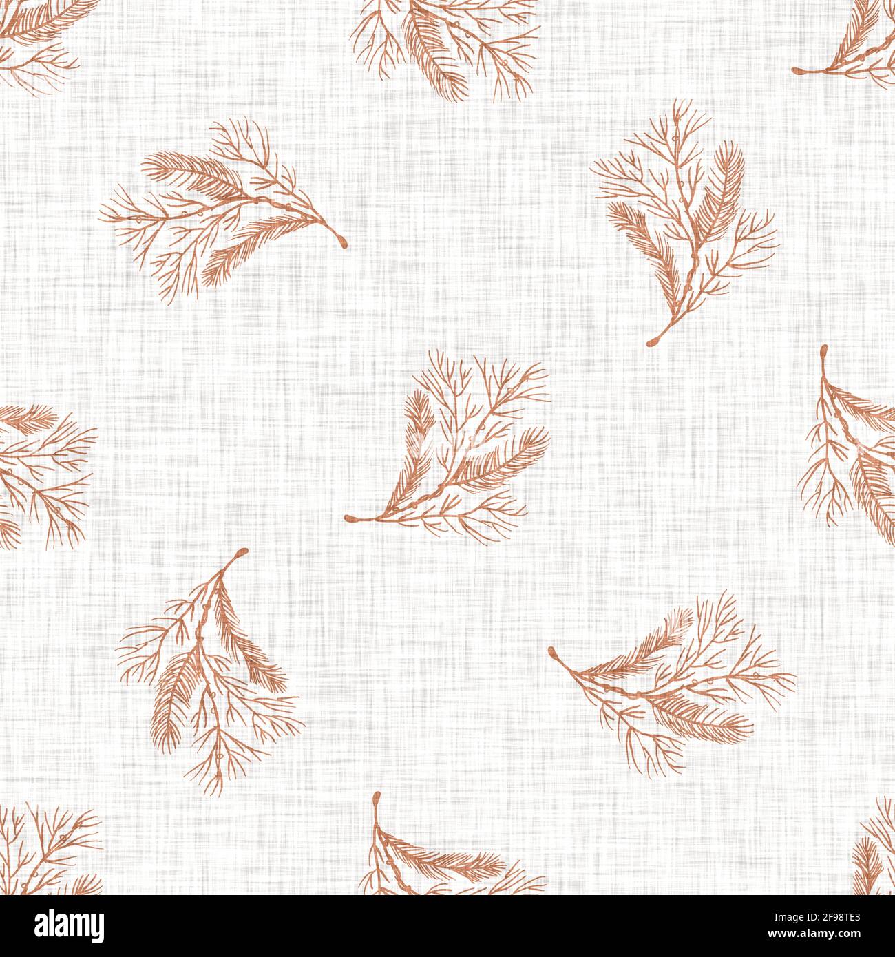 Seamless minimalist doodle flower pattern background. Calm two tone ...