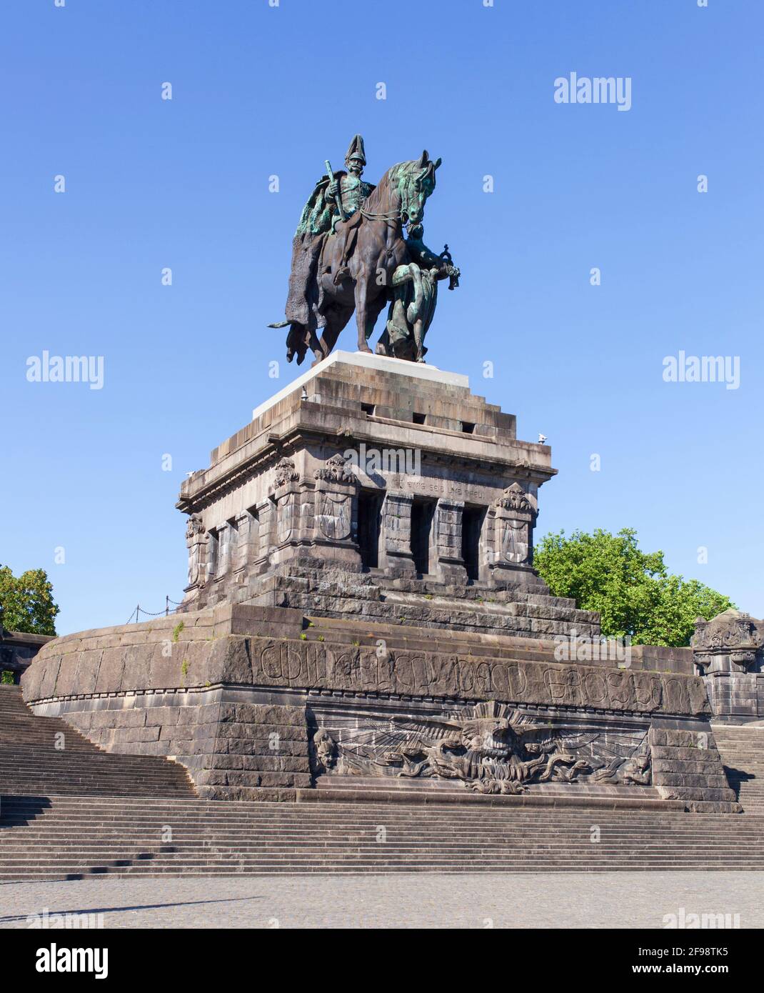 Equestrian statue of Kaiser Wilhelm I, Deutsches Eck, Koblenz ...