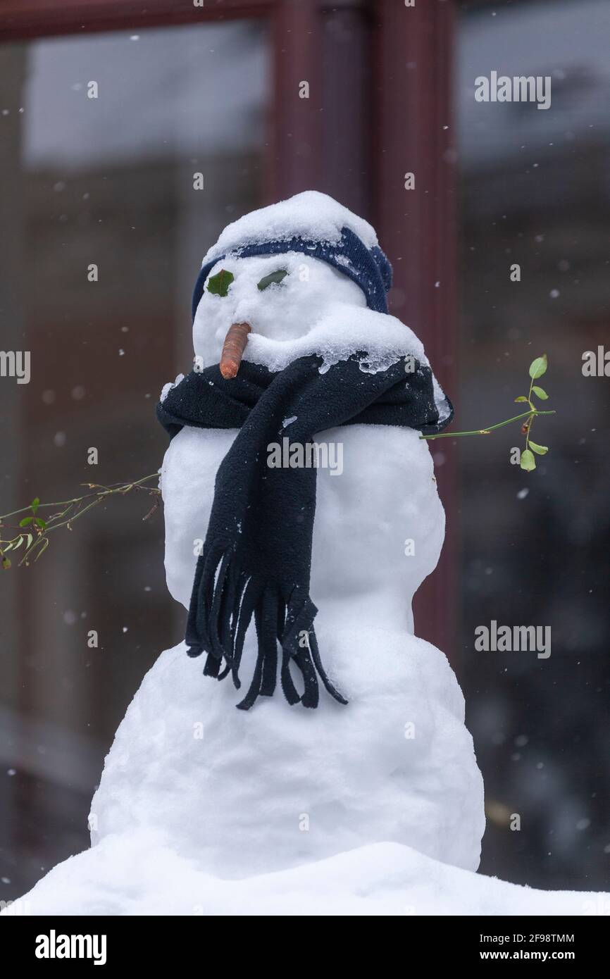 Snowman, Bremen, Germany, Europe Stock Photo - Alamy