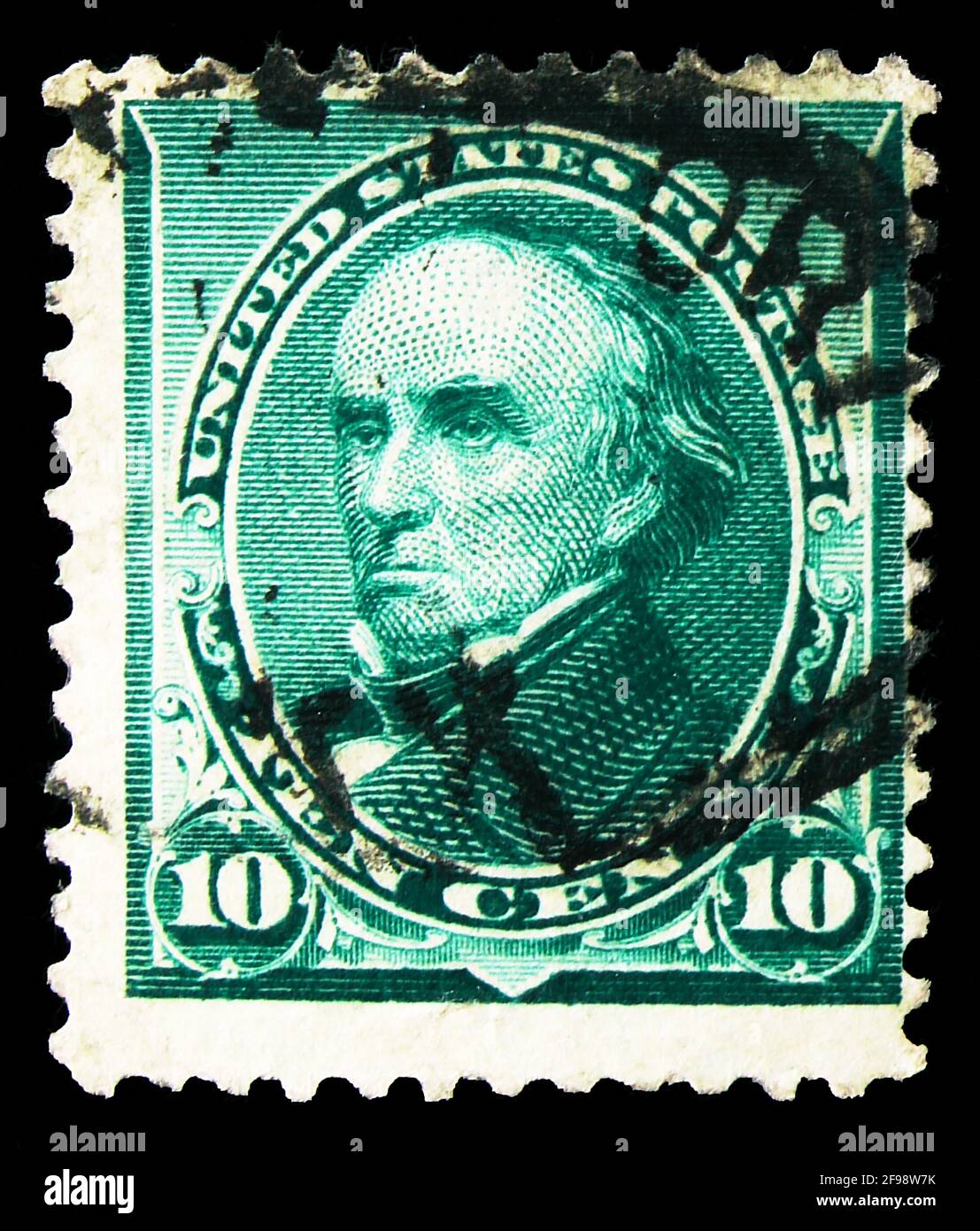 MOSCOW, RUSSIA - NOVEMBER 4, 2019: Postage stamp printed in United ...