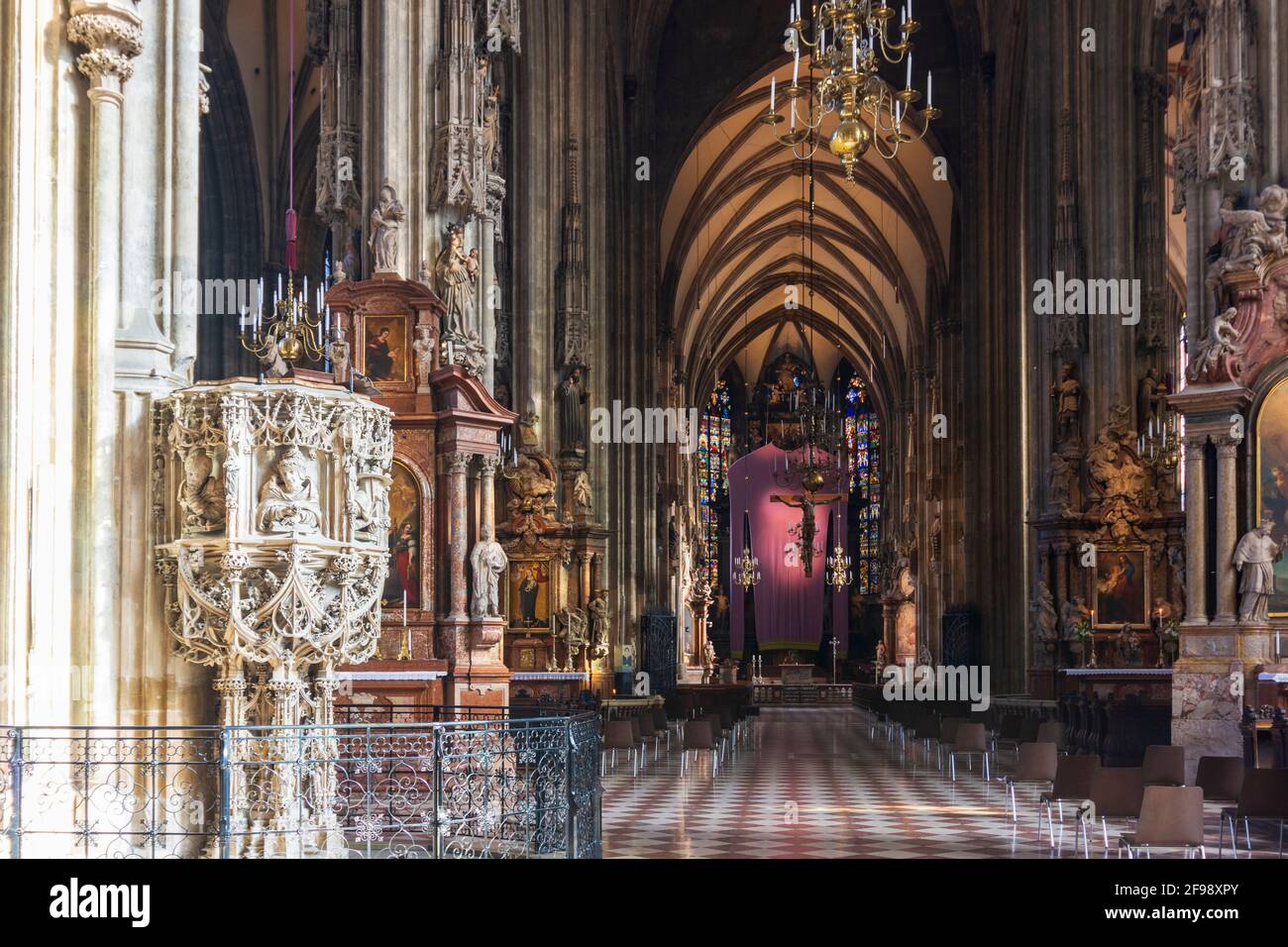 Stephansdom inside hi-res stock photography and images - Alamy