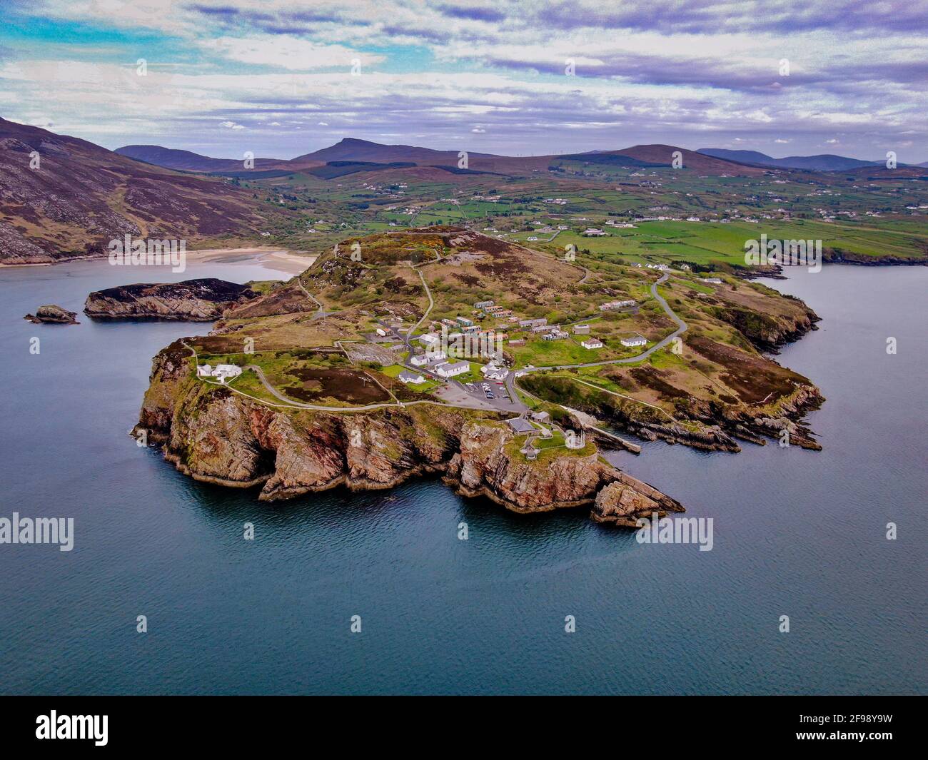 Beautiful Dunree Head in Ireland - aerial photography Stock Photo - Alamy