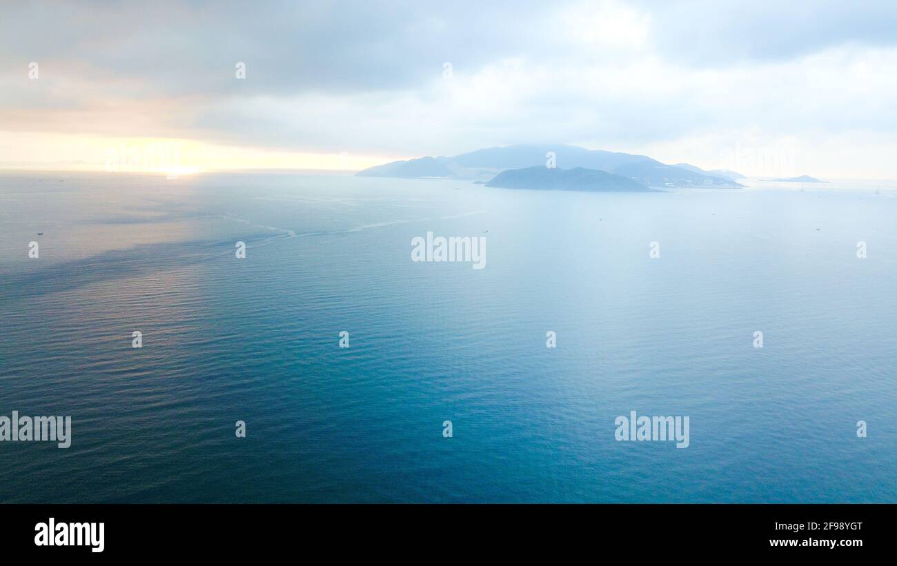 Amazing view of Ocean with mountain far view Stock Photo - Alamy