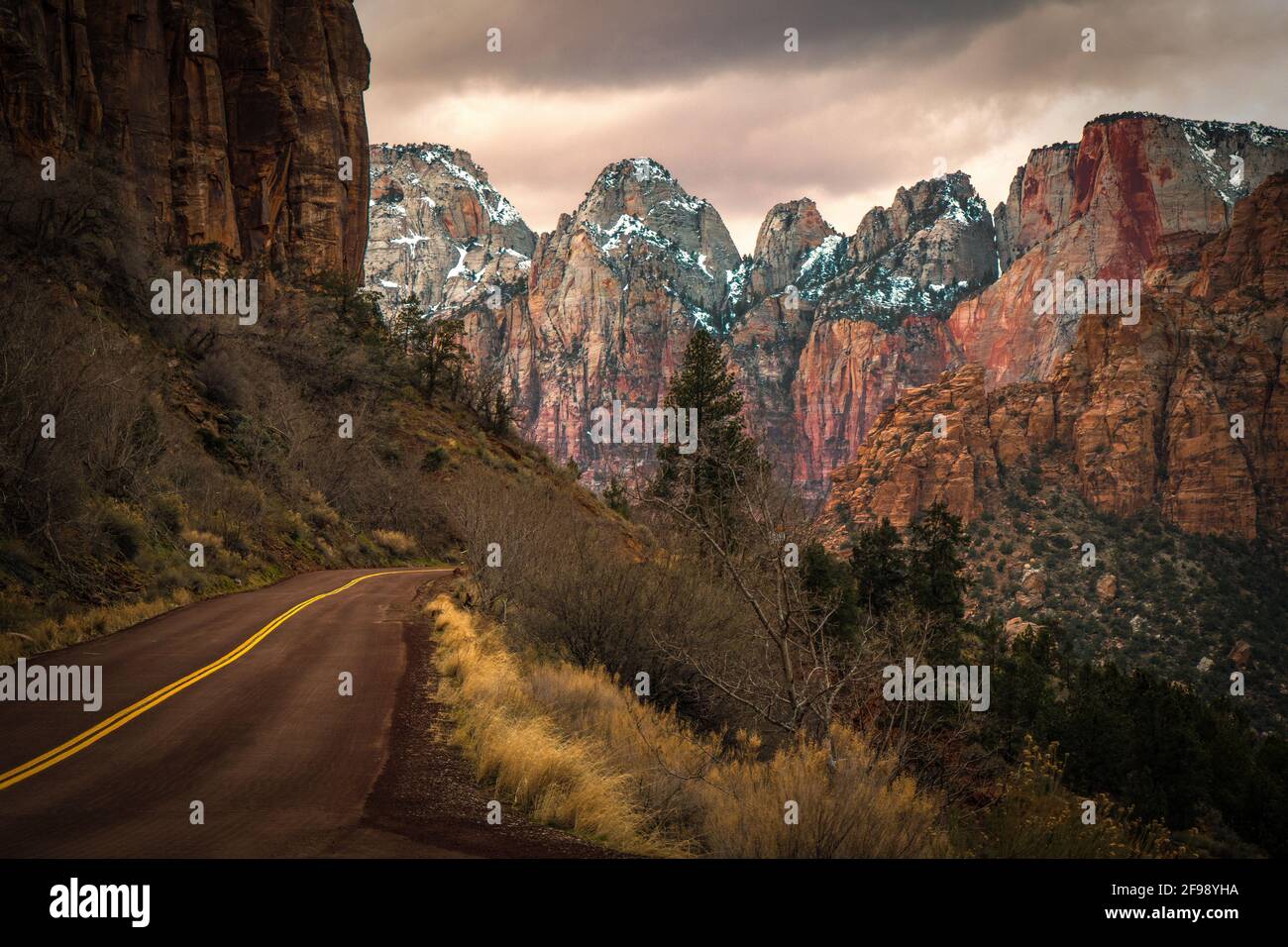 Zion Canyon in Utah - stunning scenery - travel photography Stock Photo ...