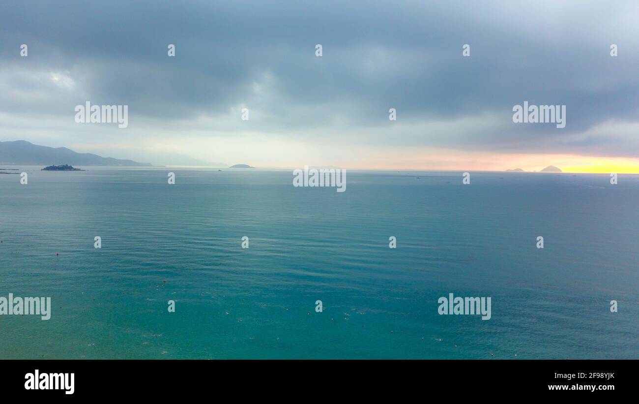 Amazing view of Ocean with mountain far view Stock Photo - Alamy
