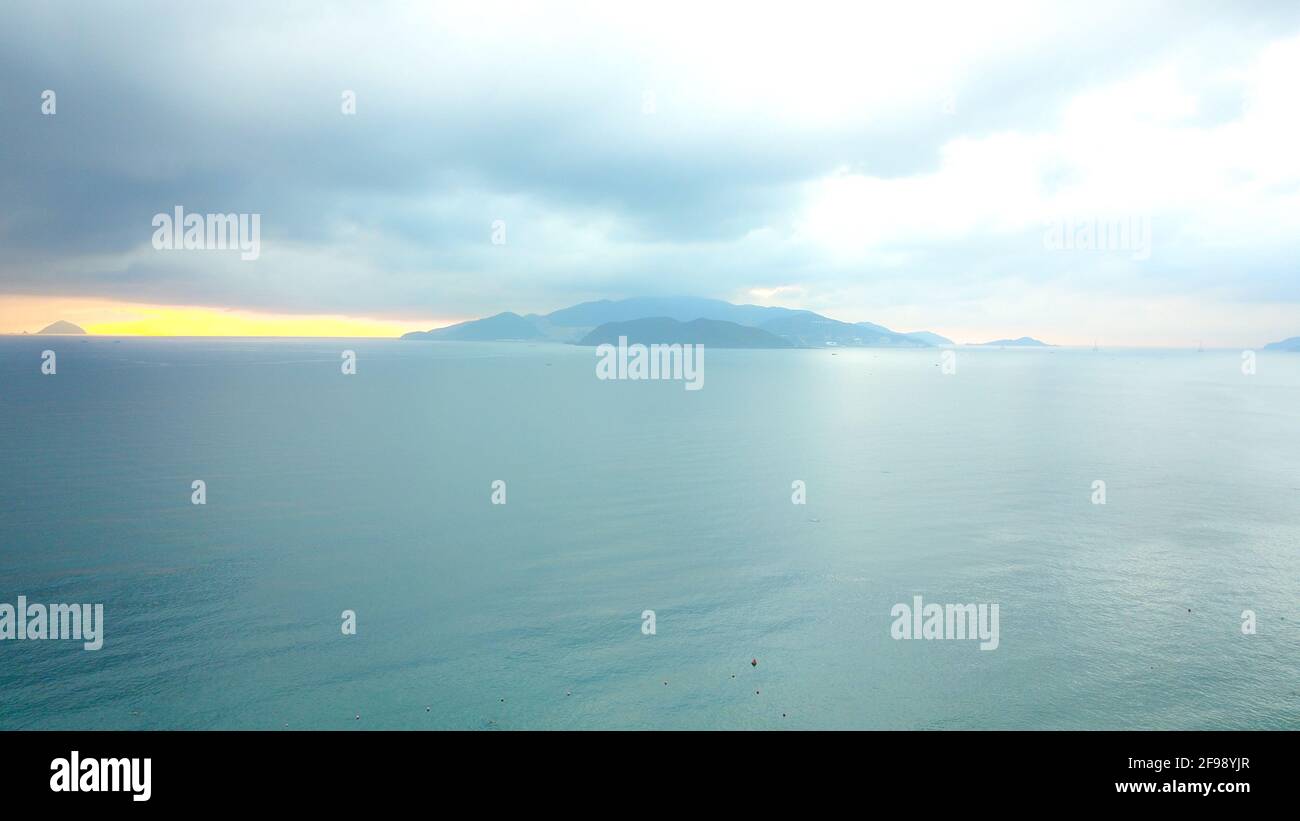 Amazing view of Ocean with mountain far view Stock Photo - Alamy
