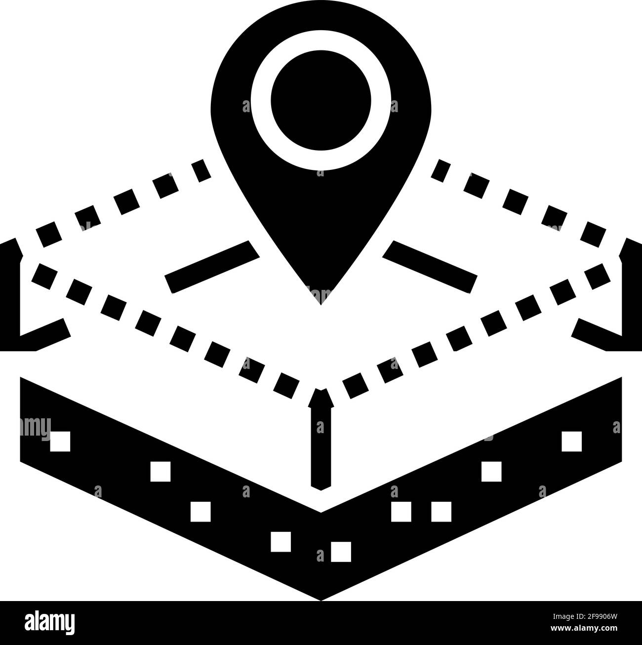 territory land glyph icon vector illustration Stock Vector Image & Art ...