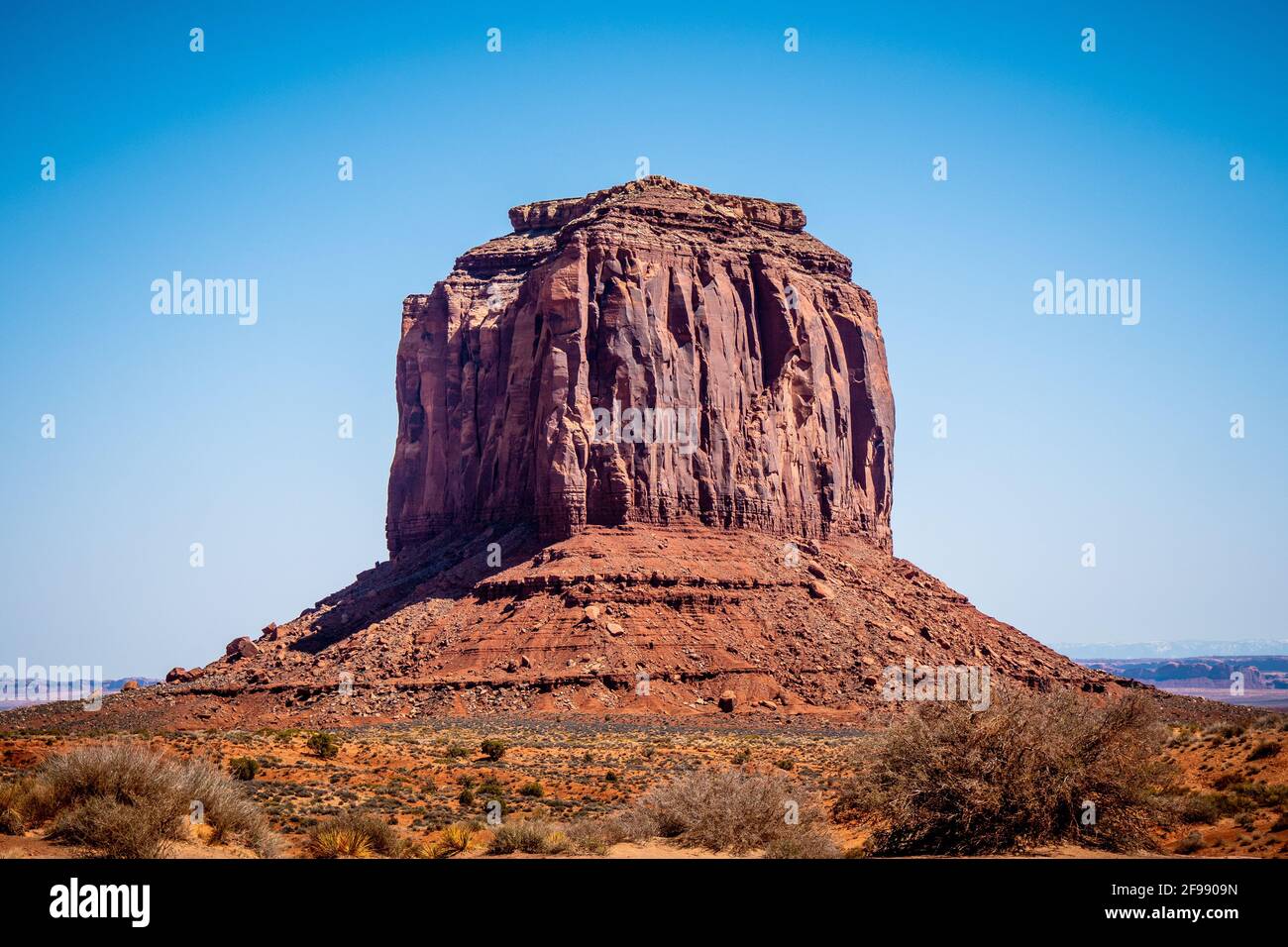 Famous Monument Valley in the desert of Utah - travel photography Stock ...