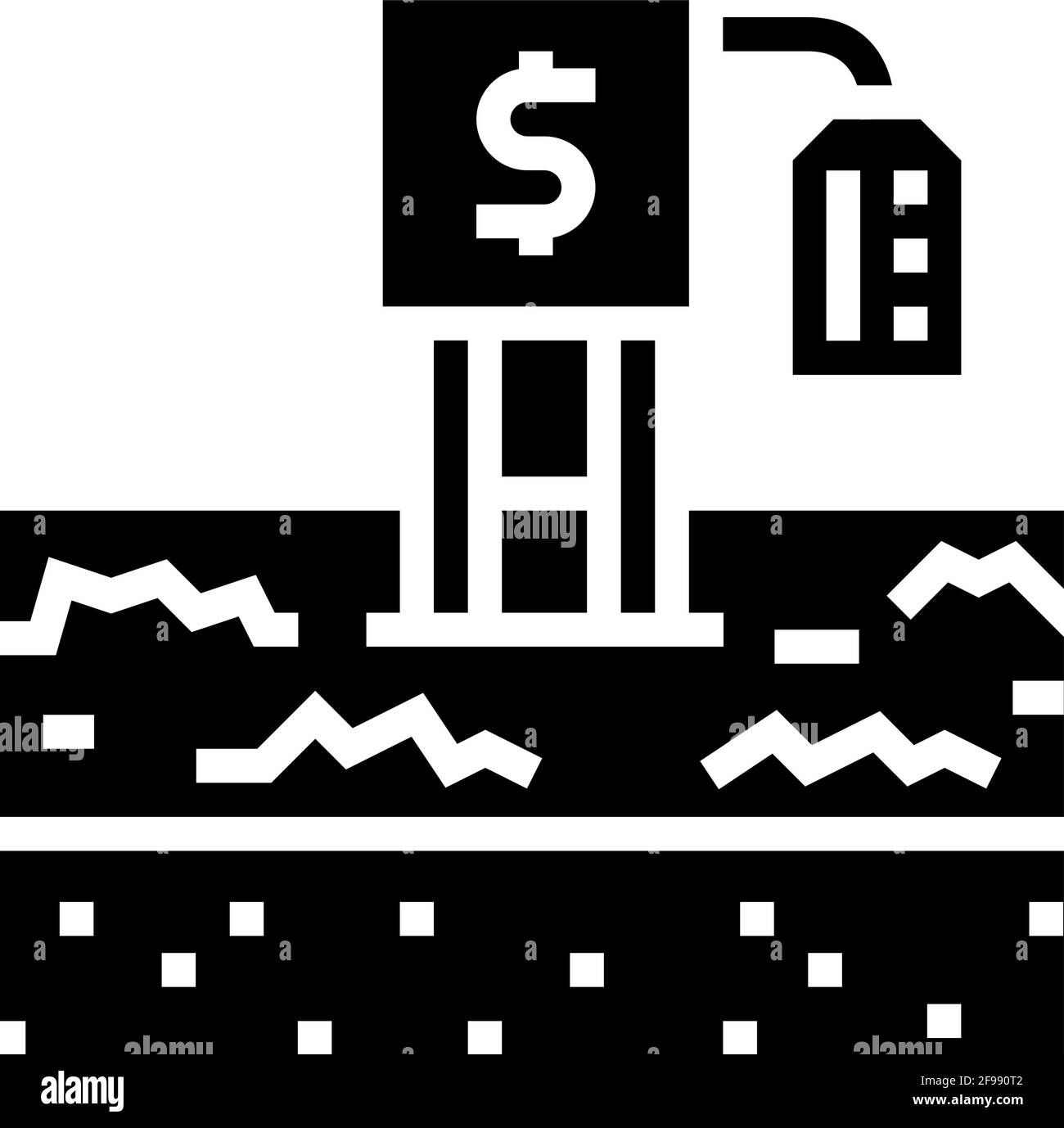 sale land glyph icon vector illustration Stock Vector Image & Art - Alamy