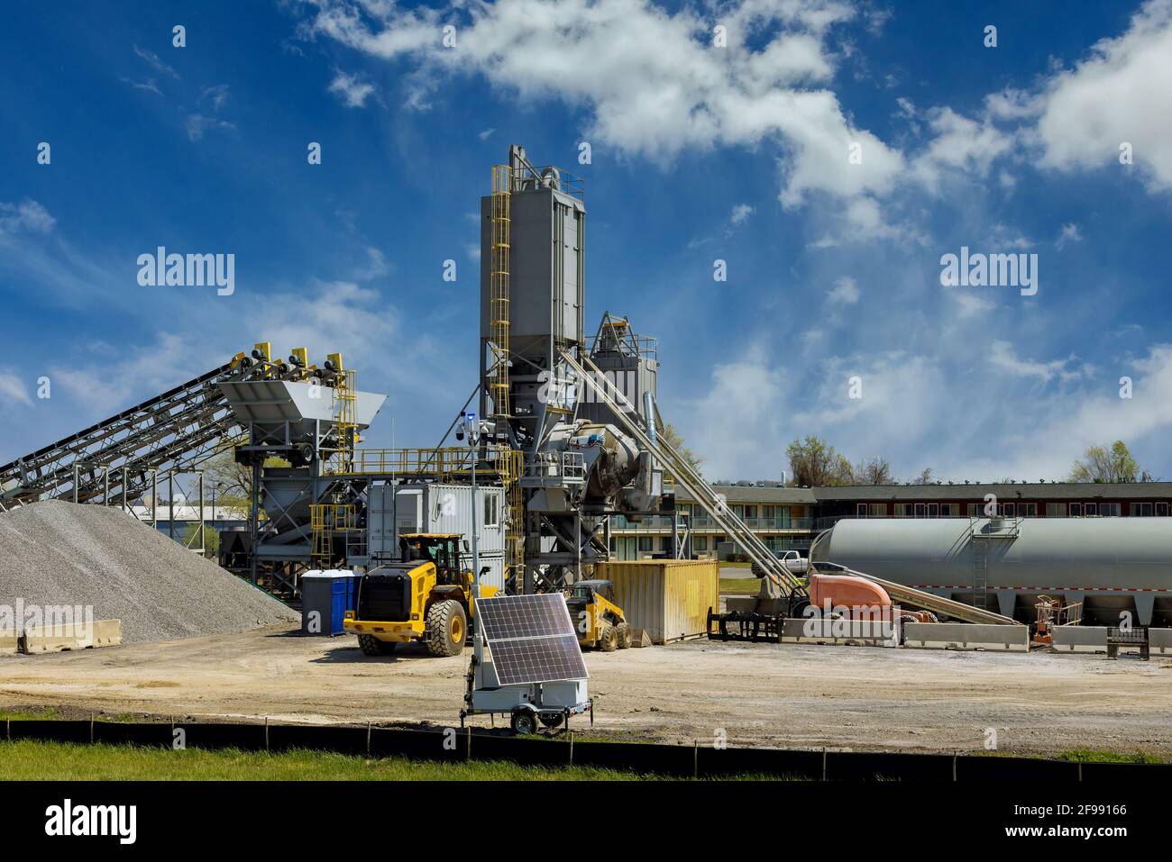 Industrial equipment of a mining and processing plant with a front end ...