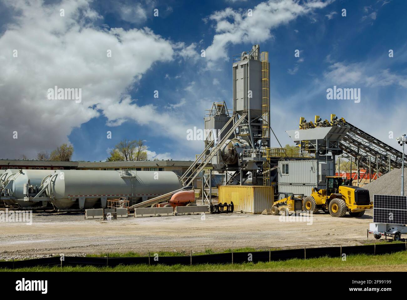 Stone crusher machine to transform into gravel Stock Photo - Alamy