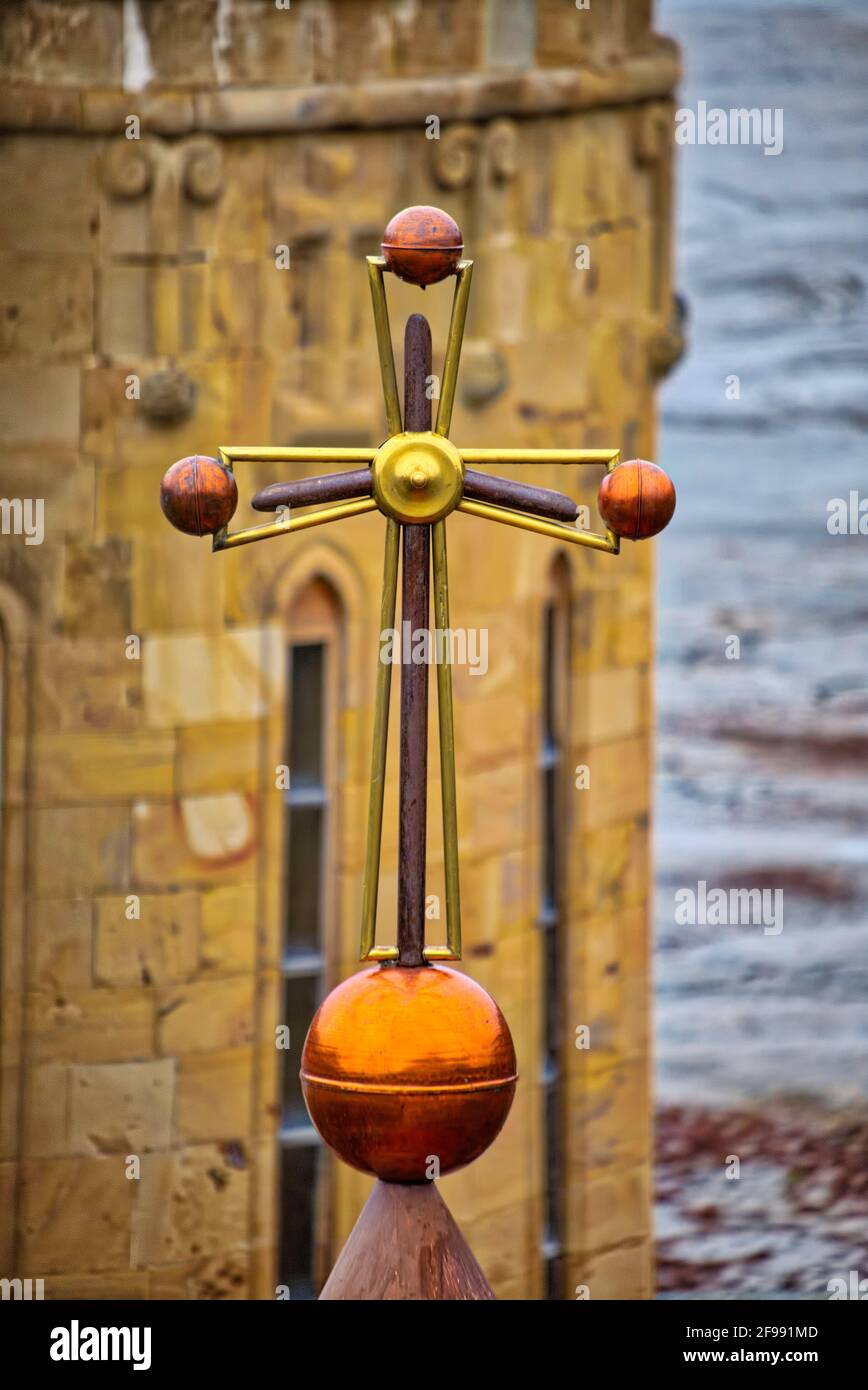 Building with lightning rods hi-res stock photography and images - Alamy