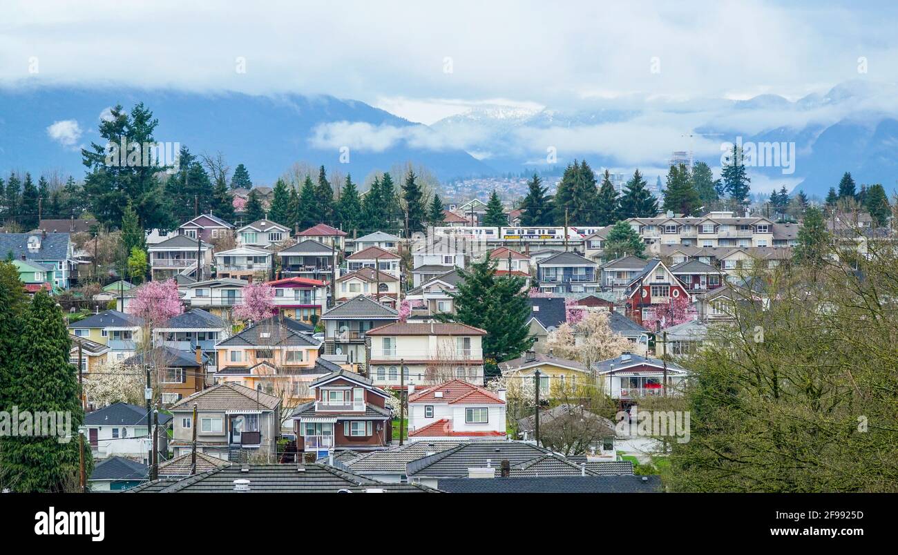 Vancouver aerial skyline hi-res stock photography and images - Alamy