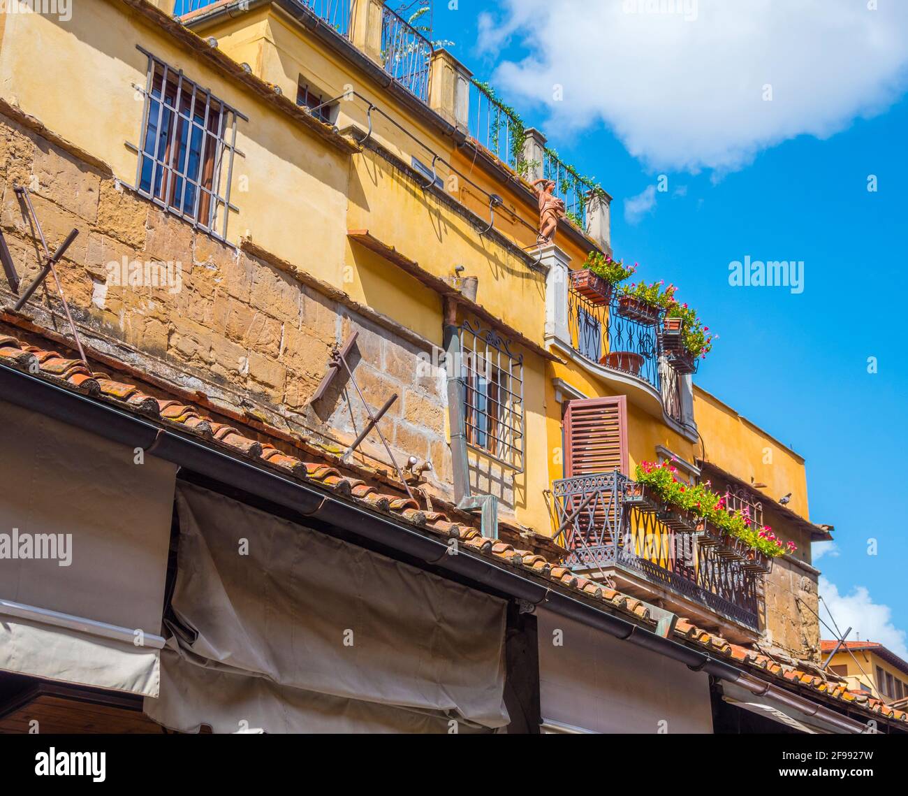 Italian style buildings in the city center of Florence - Tuscany, Italy ...