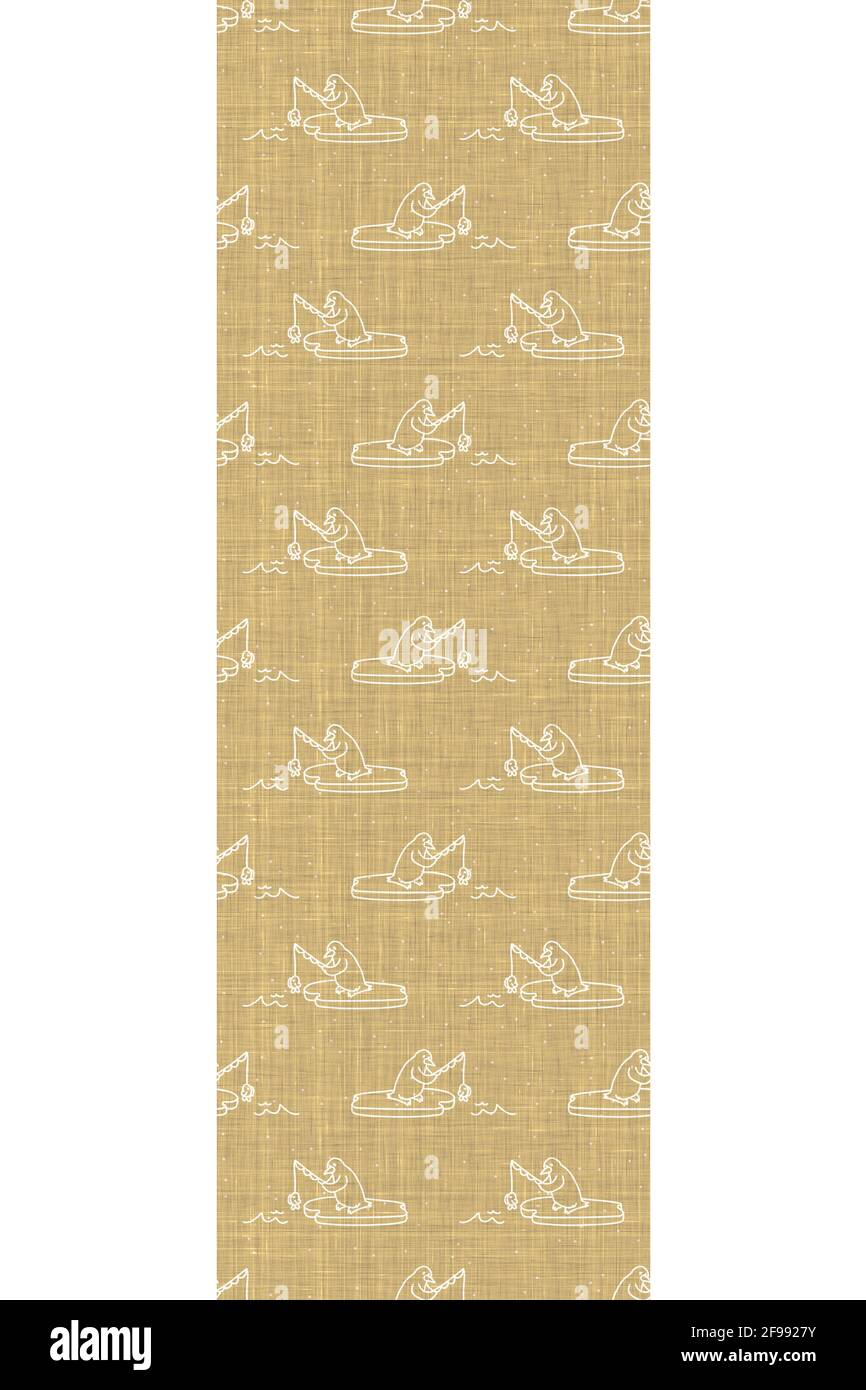 Seamless background penguin gender neutral border vertical. Whimsical ...